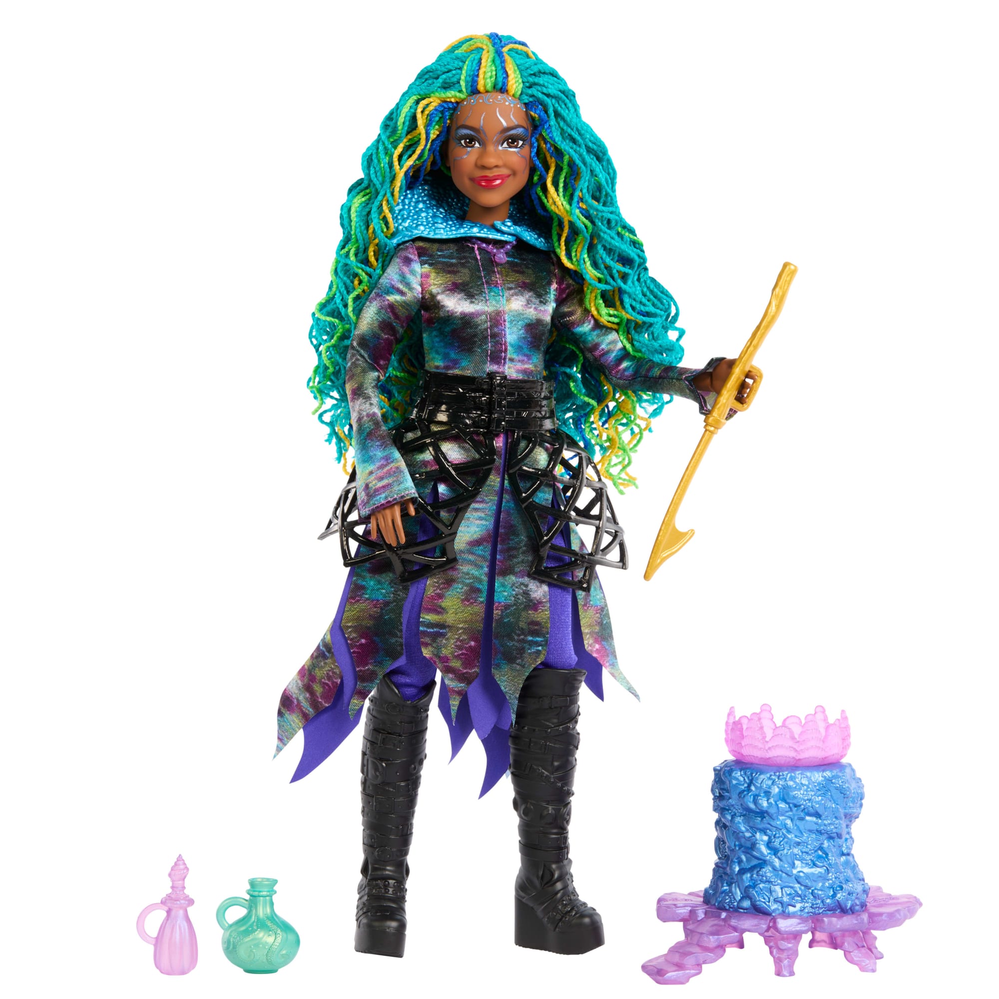 Disney Descendants 4: The Rise of Red – Uliana’s Sea Witch Lair Playset with Fashion Doll ...
