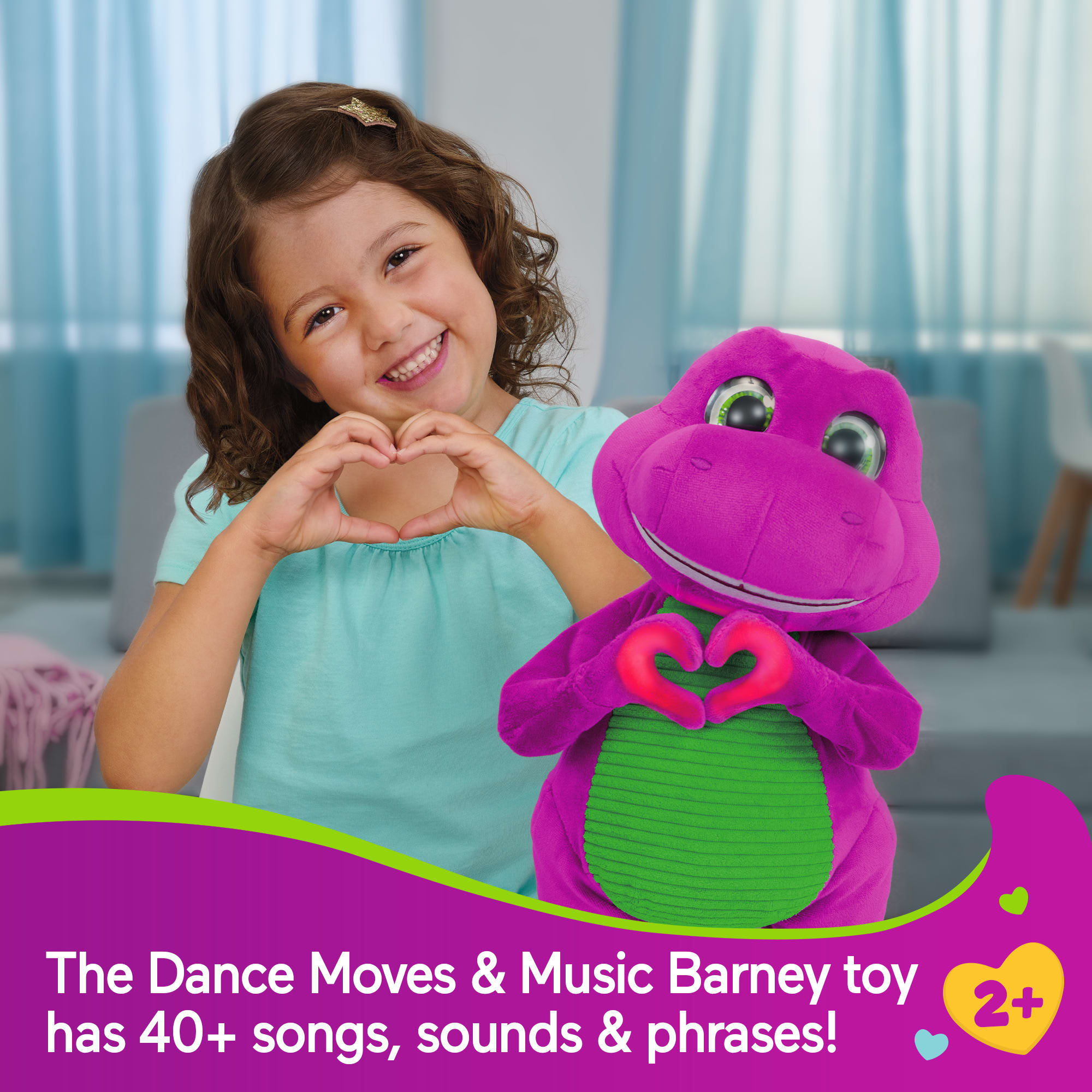 Fisher-Price Barney’s World Dance Moves Music Barney Plush | Mattel