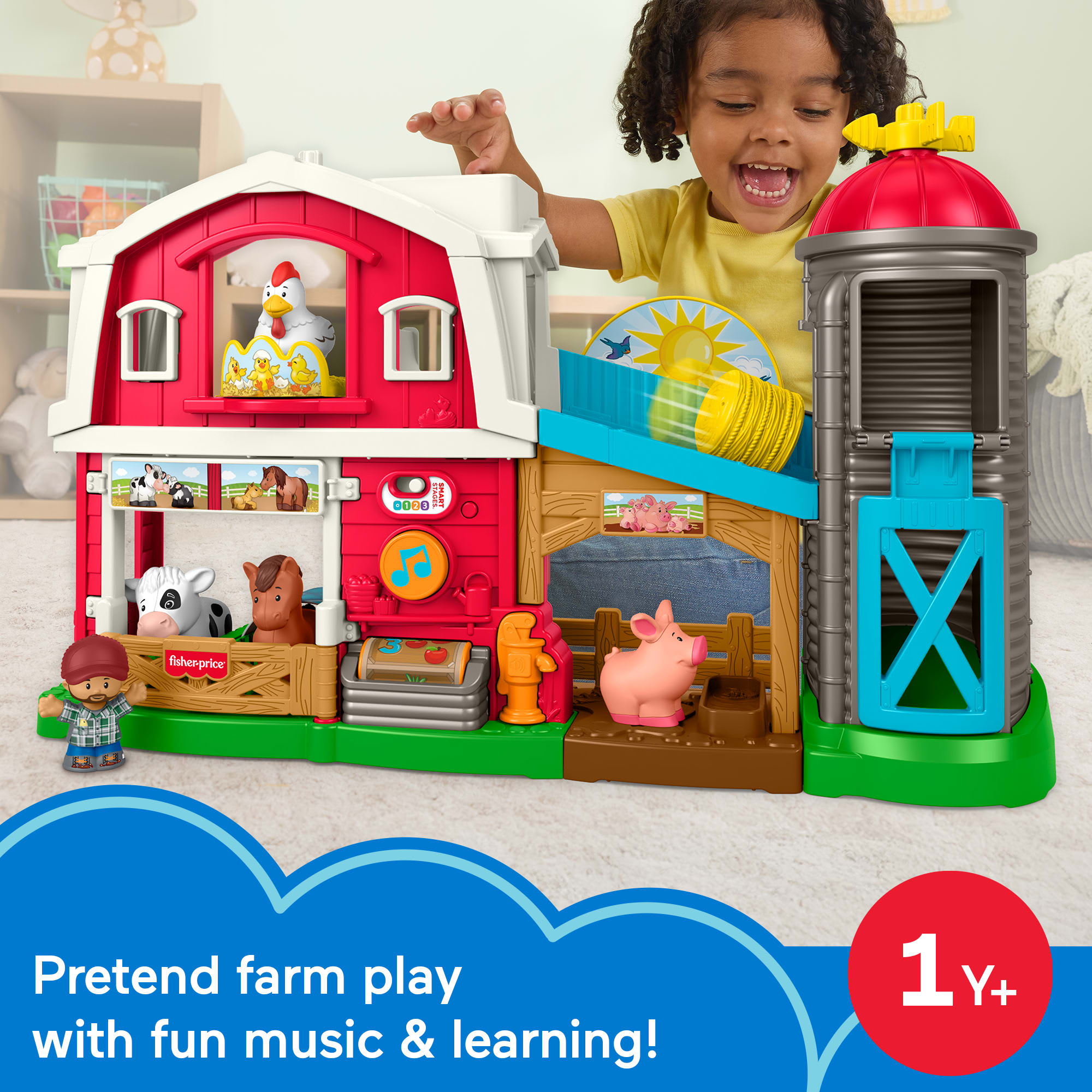 Fisher-Price Little People Caring Fun Animal Farm Playset | Mattel