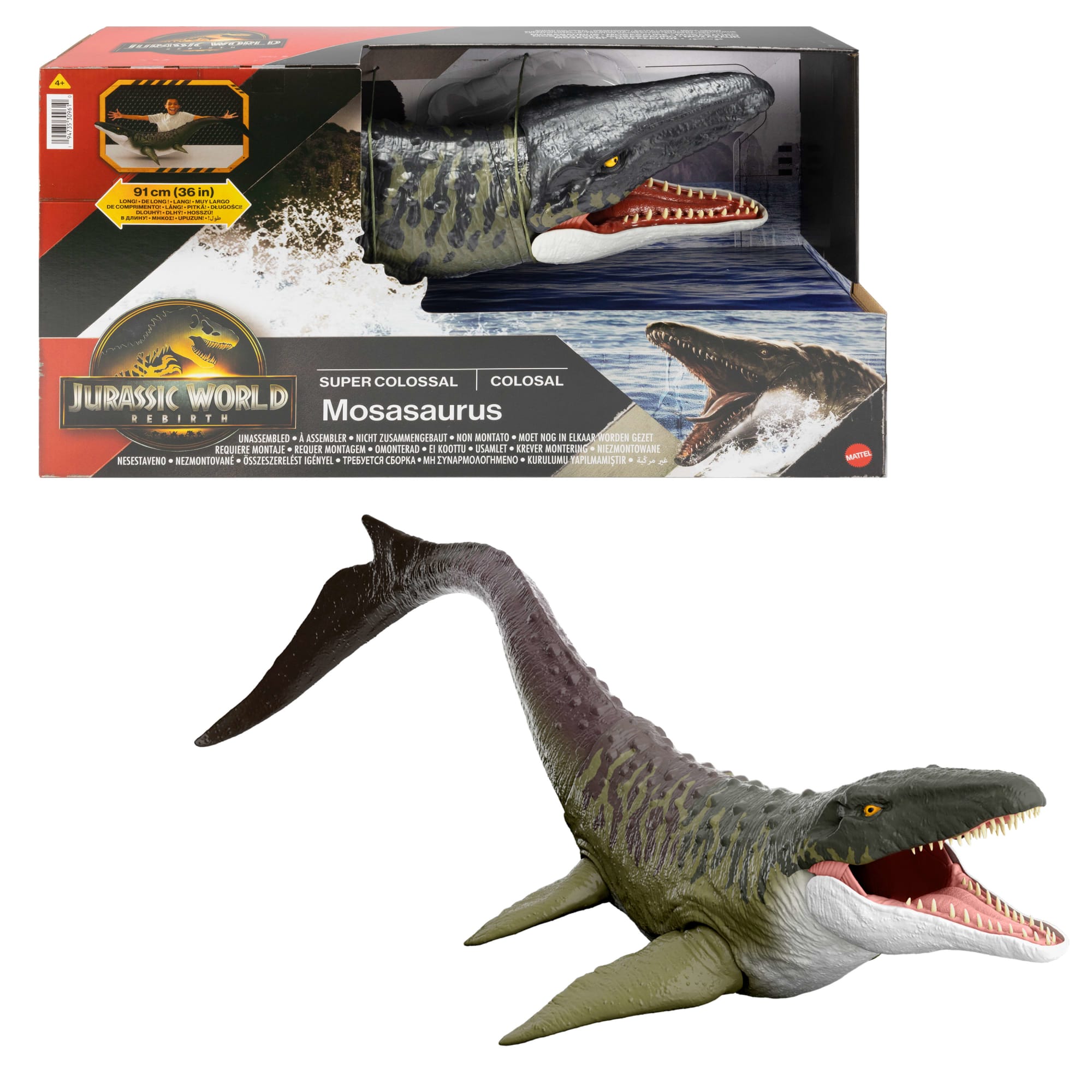 JURASSIC WORLD Super Colossal Mosasaurus | Mattel