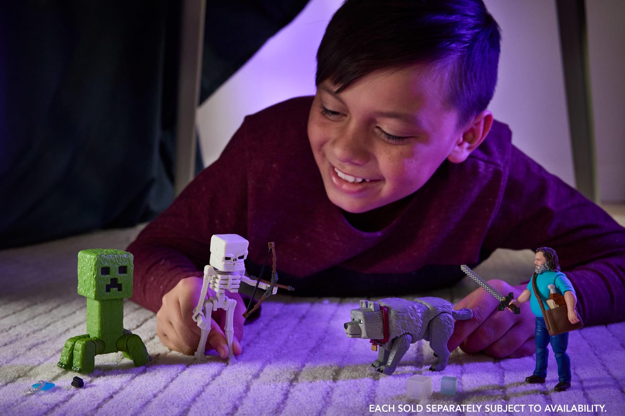 Minecraft o Filme Figura de Ação Esqueleto de 4 polegadas