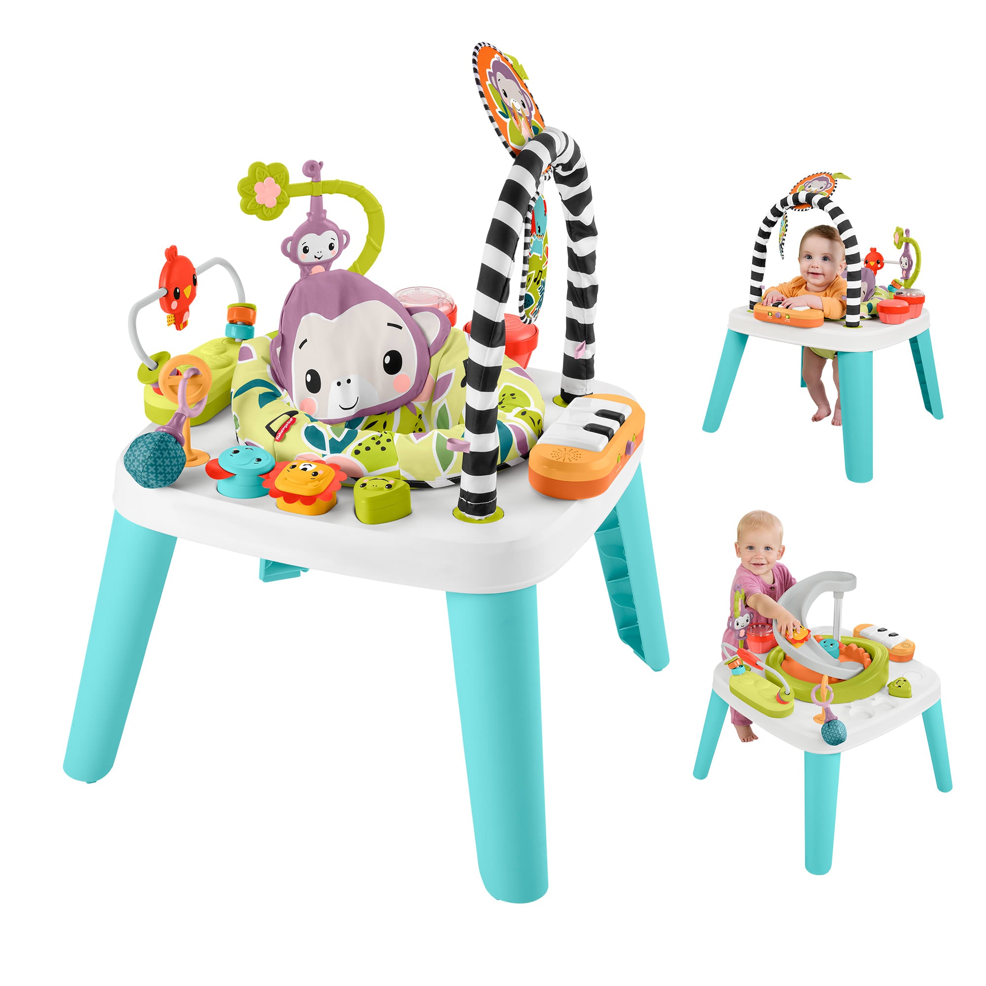 Fisher-Price 2 in 1 Purple Monkey Musical Activity Center | Mattel