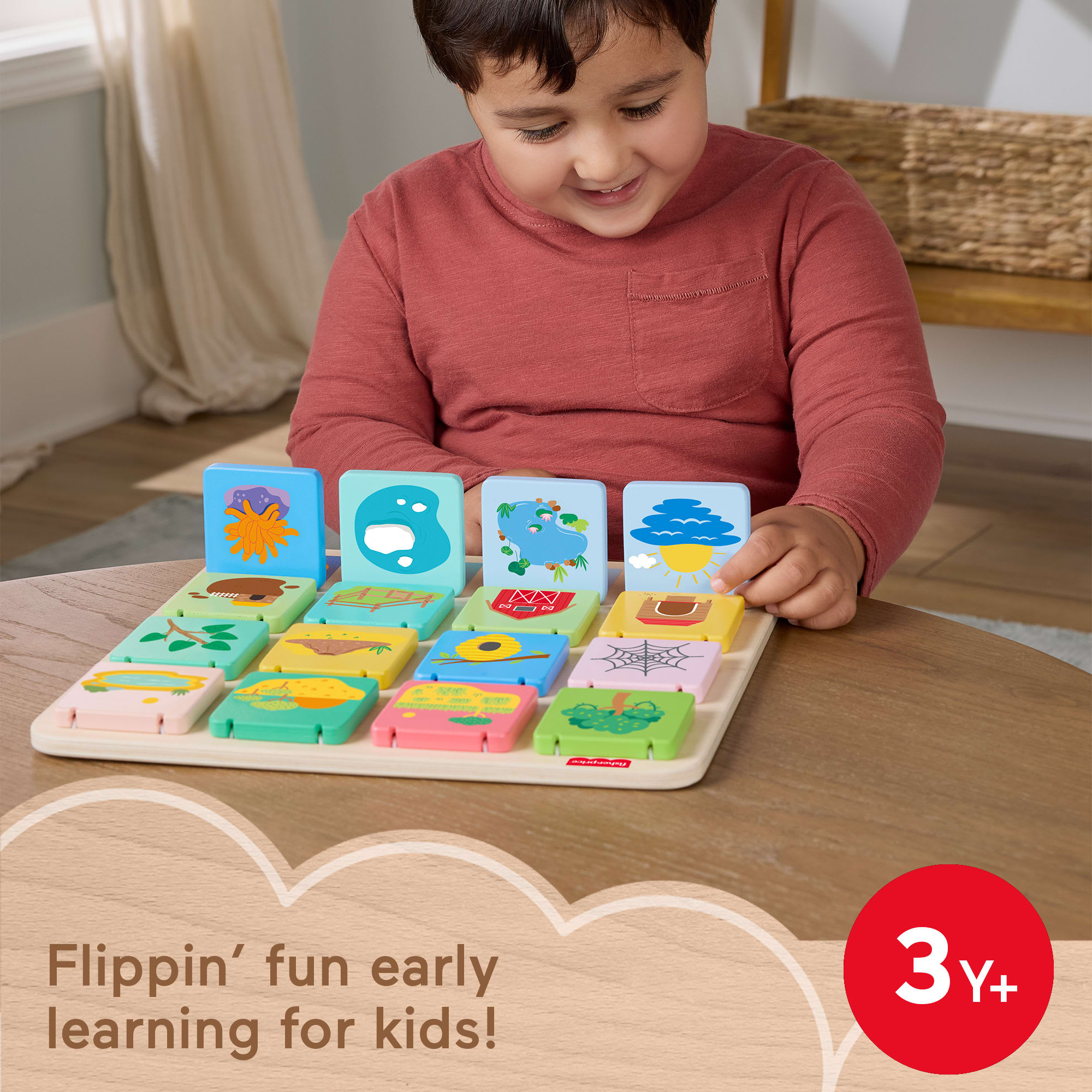 Fisher-Price Wooden Lift & Reveal Board | Mattel