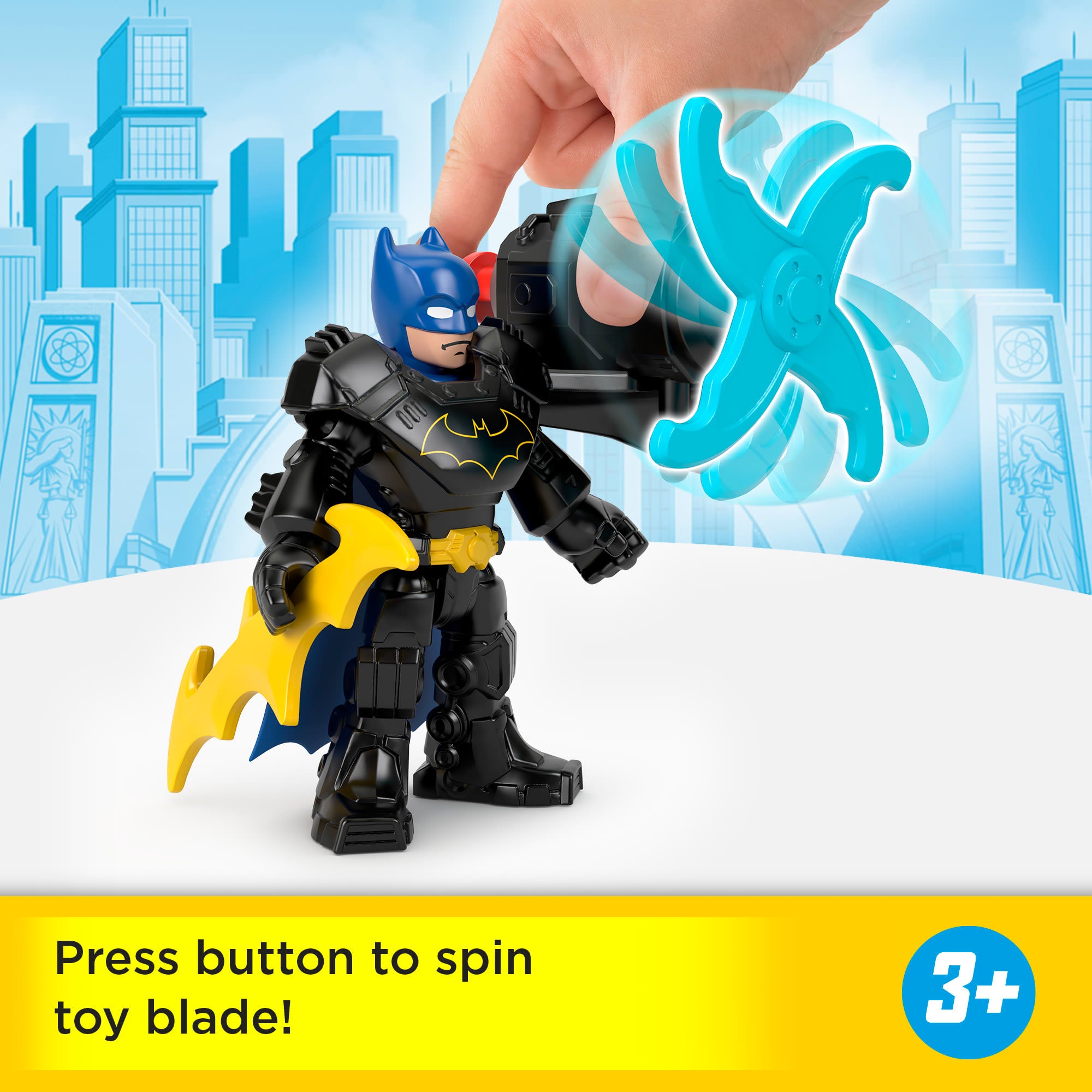 IMAGINEXT DC SUPER FRIENDS METAL FORCE BATMAN FIGURE | Mattel