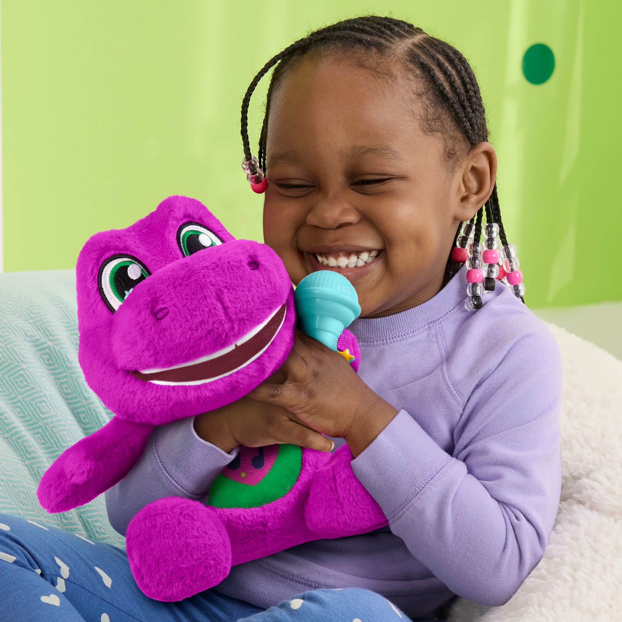 Fisher-Price Barney’s World Peluche Barney Chantant | Mattel