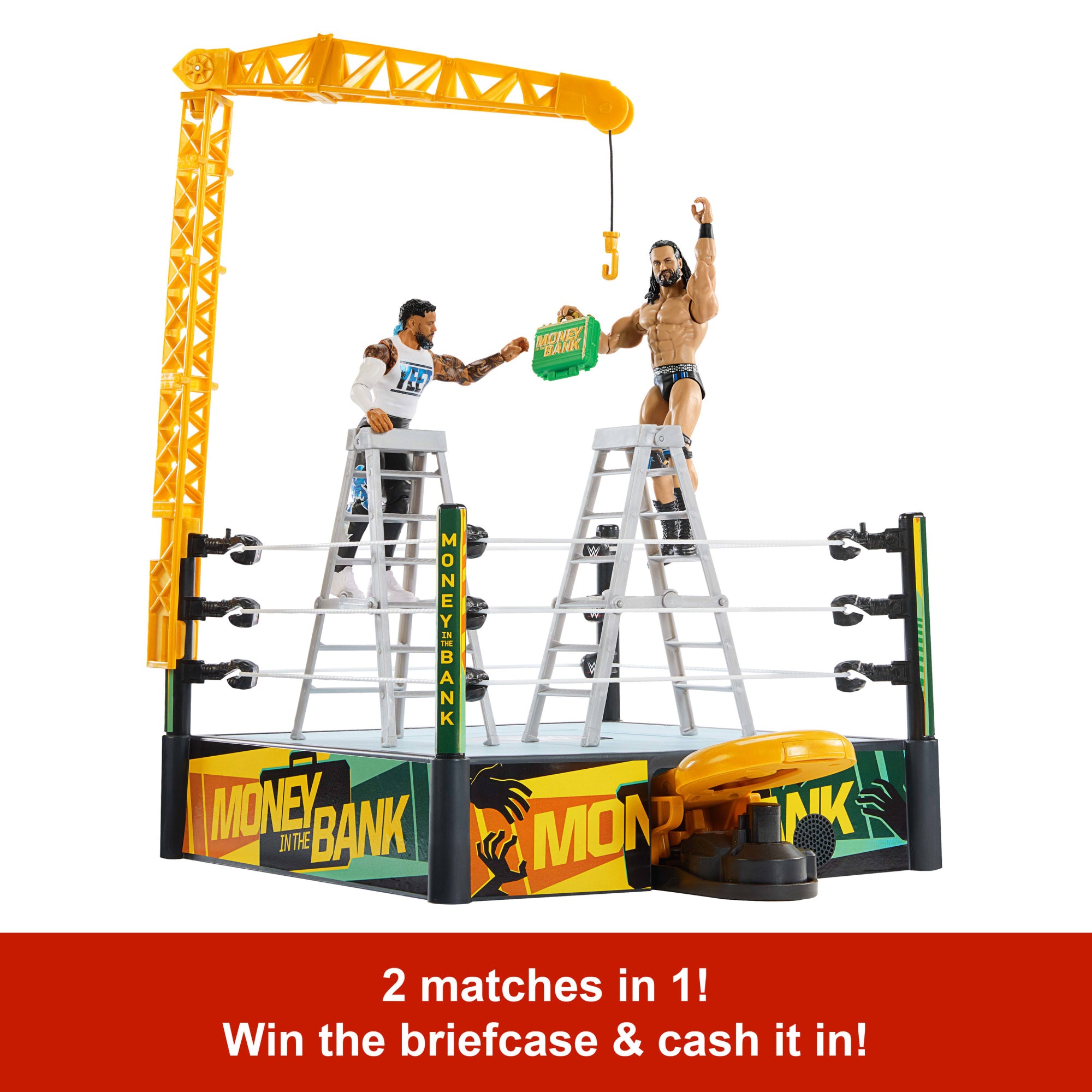 WWE Money in the Bank Cash-In Ring Playset | Mattel