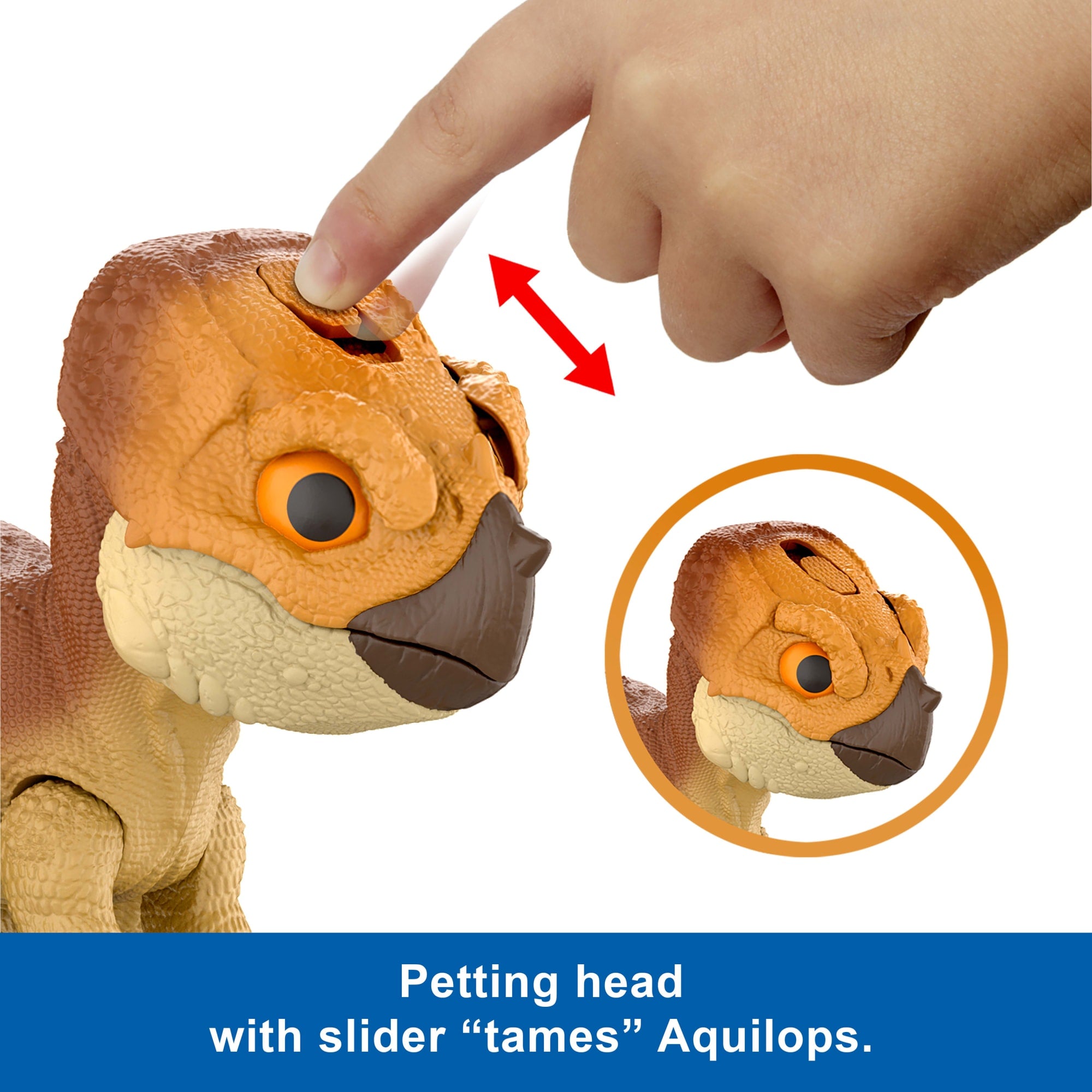 JURASSIC WORLD TRAIN 'N TAME Aquilops | Mattel