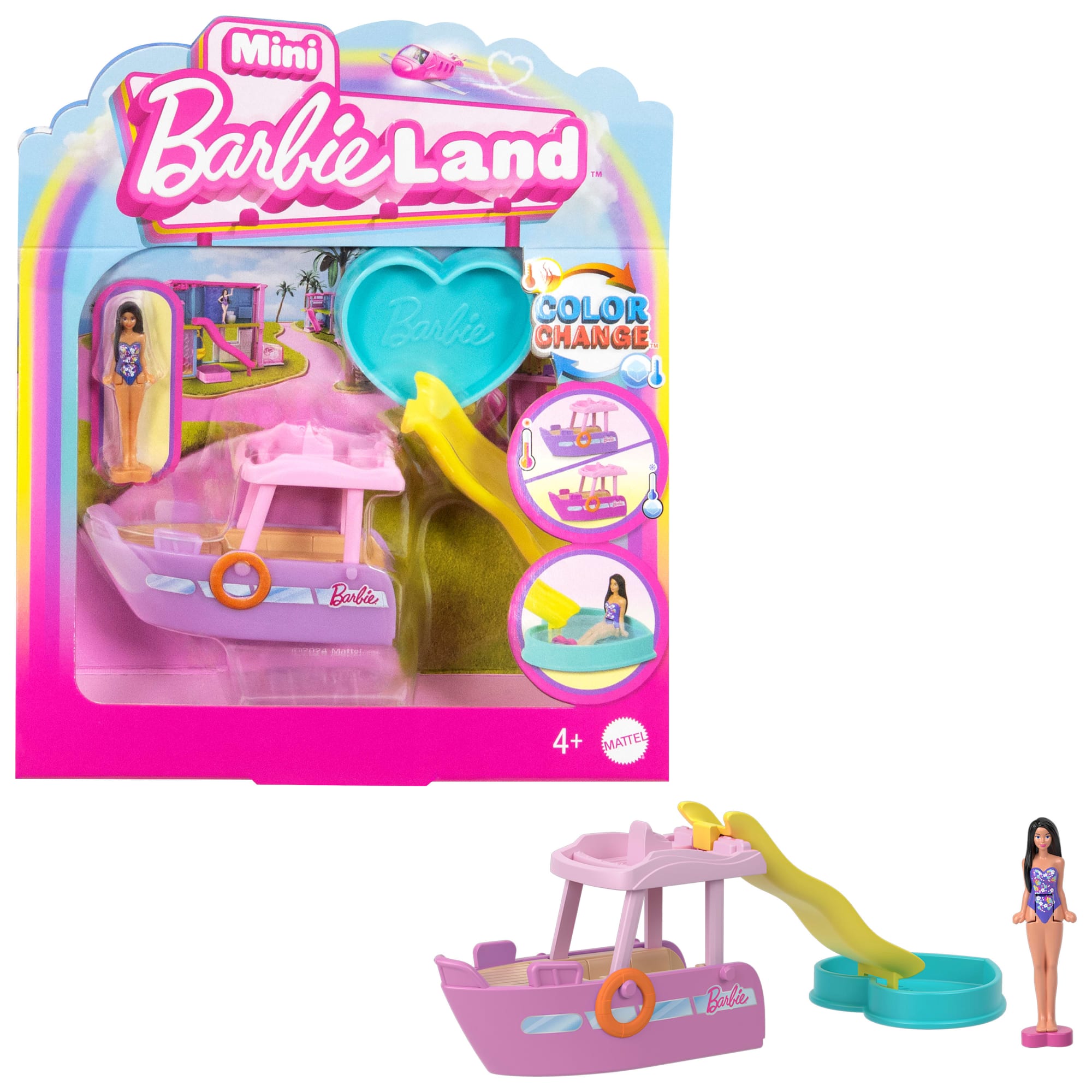 Barbie Mini BarbieLand Doll & Vehicle Set with 1.5-inch Doll & Dream ...