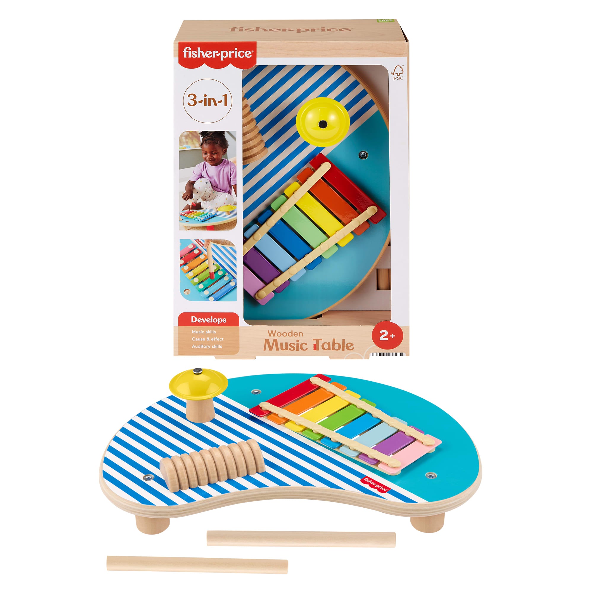Fisher-Price Wooden Music Table | Mattel