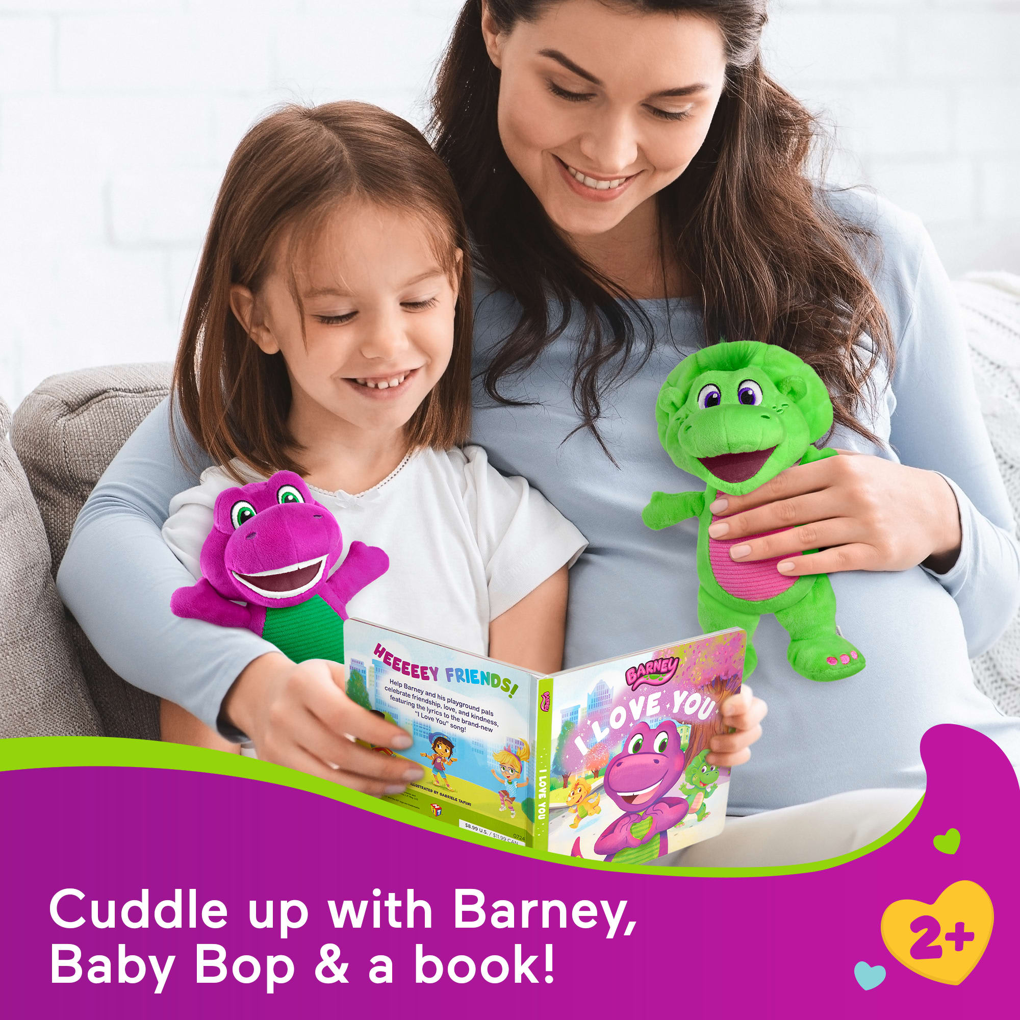FISHER-PRICE BARNEY'S WORLD STORY TIME BARNEY & BABY BOP Pack | Mattel