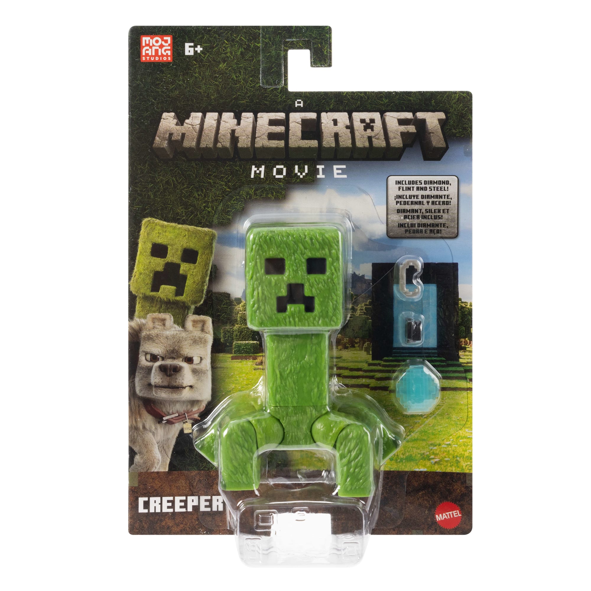 Minecraft La Película Figura de Acción Creeper de 4 pulgadas