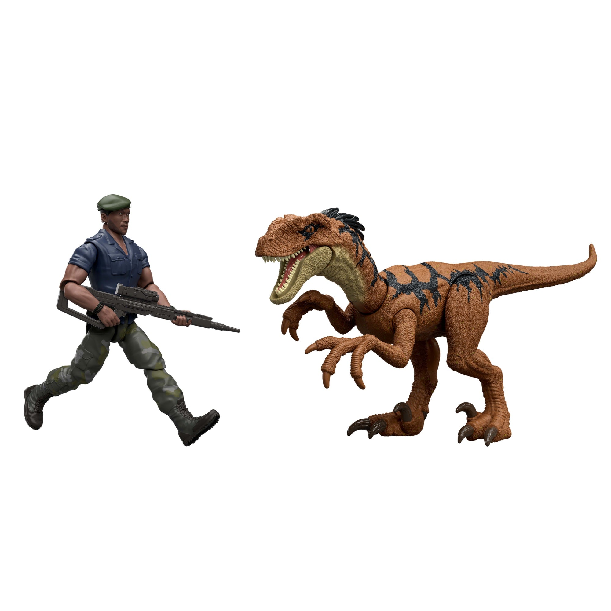 Jurassic World Rebirth Duncan Kincaid & Velociraptor Figures Pack | Mattel