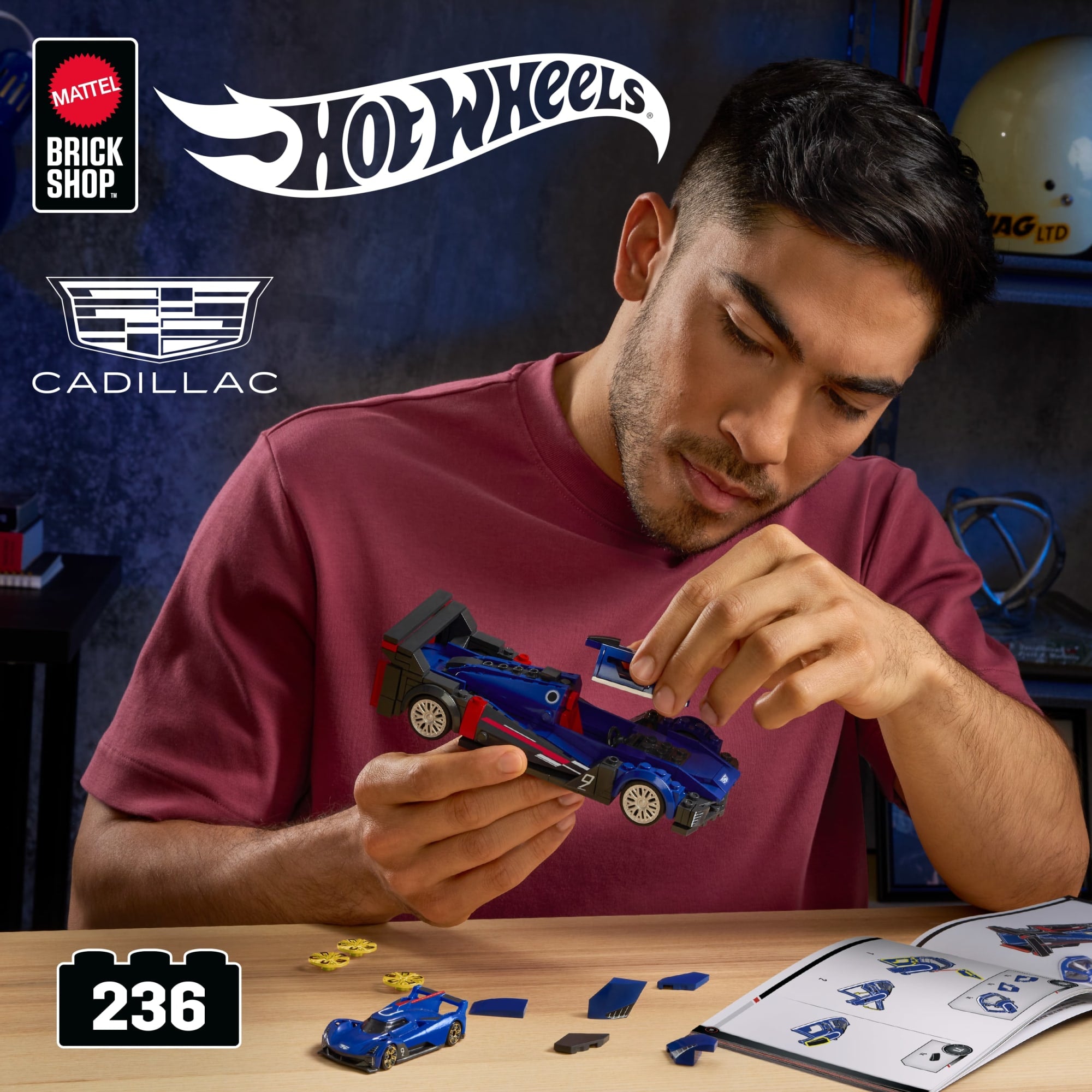 Mattel Brick Shop Hot Wheels Juguete de Construcción Speed Cadillac ...