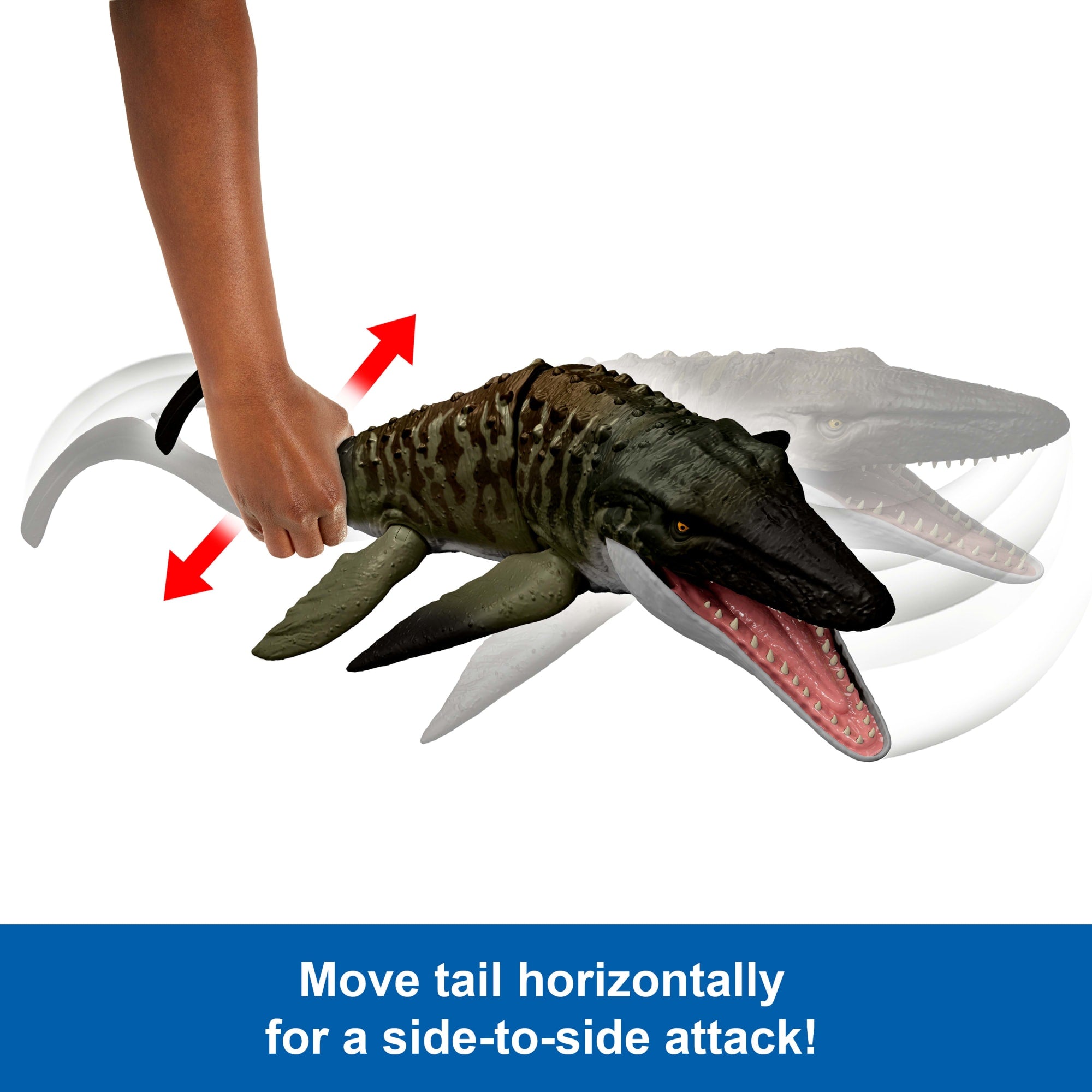 JURASSIC WORLD BITE 'N BLAST Mosasaurus | Mattel