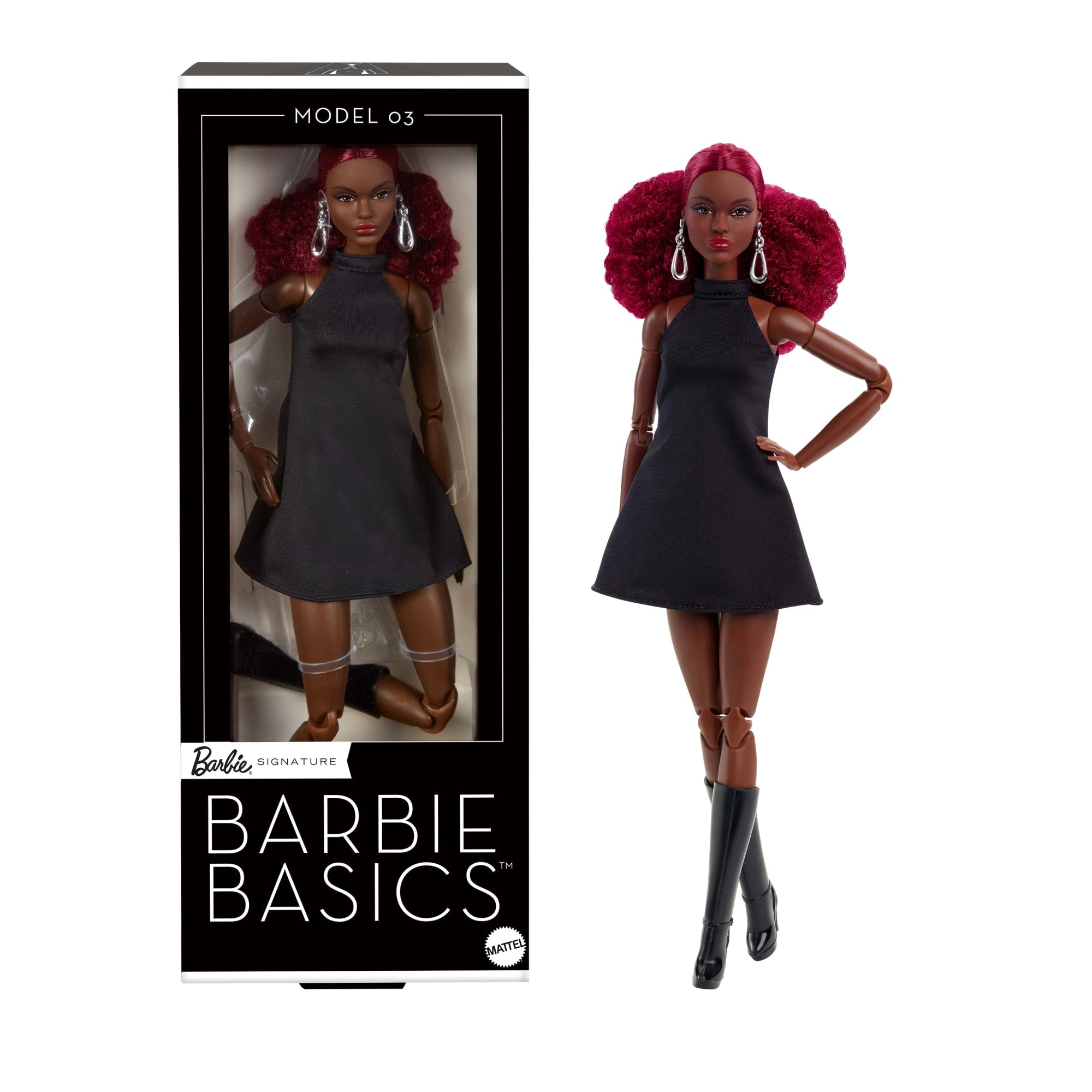 Barbie Basics Collectible Doll, Model 03 with Red Curly Hair | Mattel