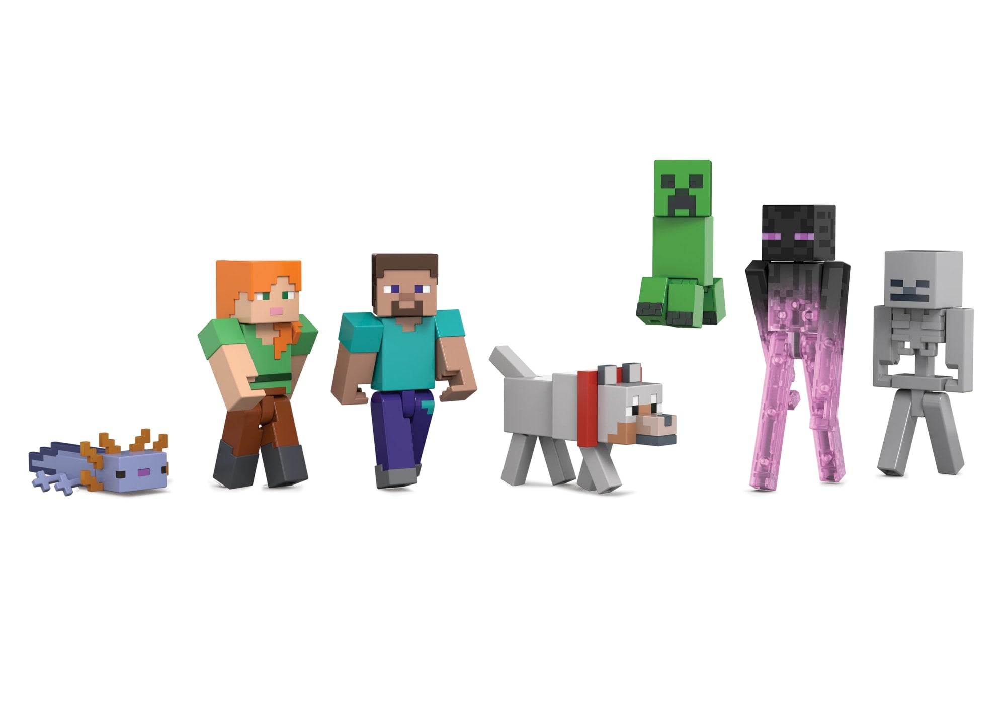 Minecraft World Builders Pack with 7 Action Figures | Mattel