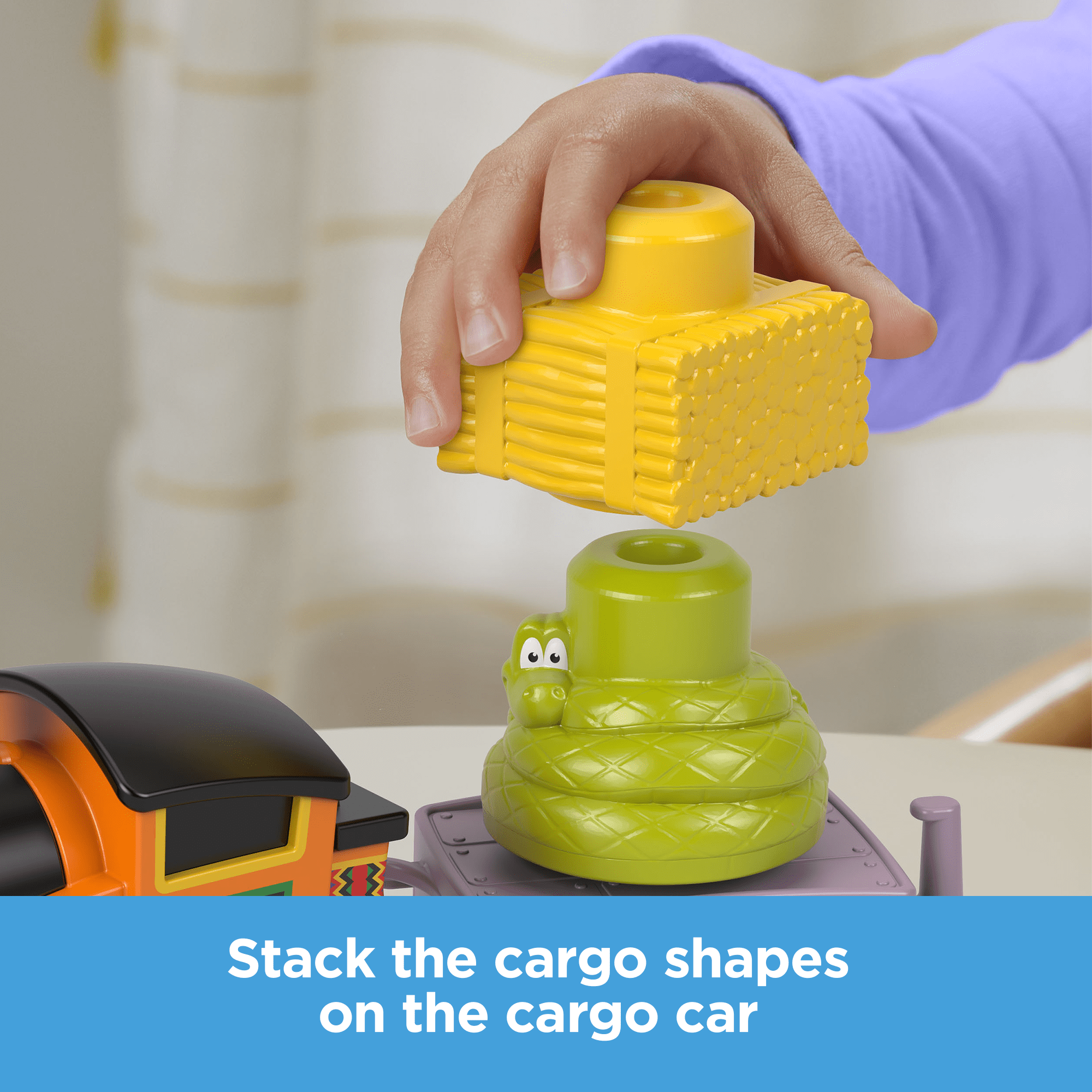 Thomas & Friends My First Nia Push-Along Toy Train with Stacking Cargo ...