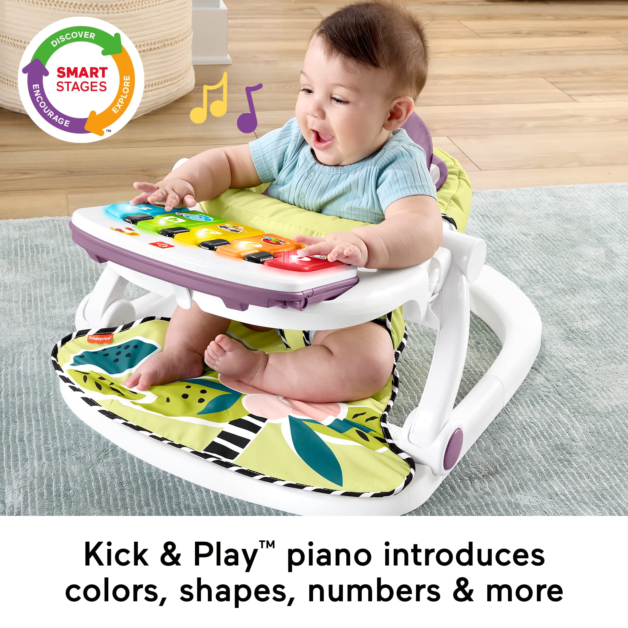 Fisher-Price Kick & Play Deluxe Sit-Me-Up Seat | Mattel