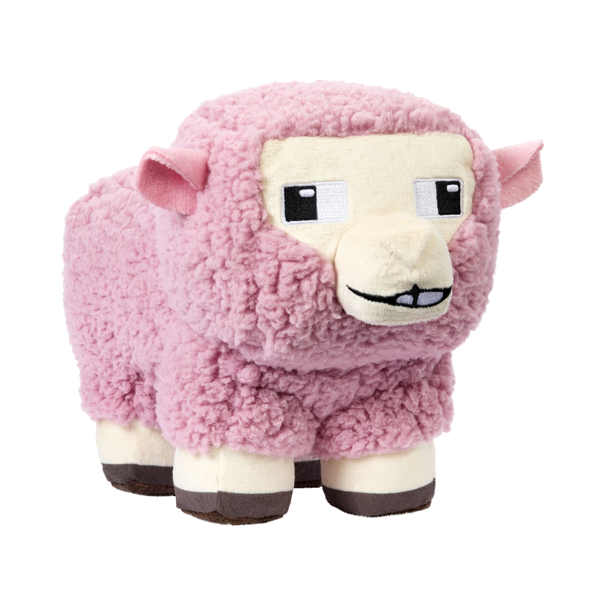 Minecraft Pink Sheep Plush Toy, 8-inch Collectible Soft Doll | Mattel