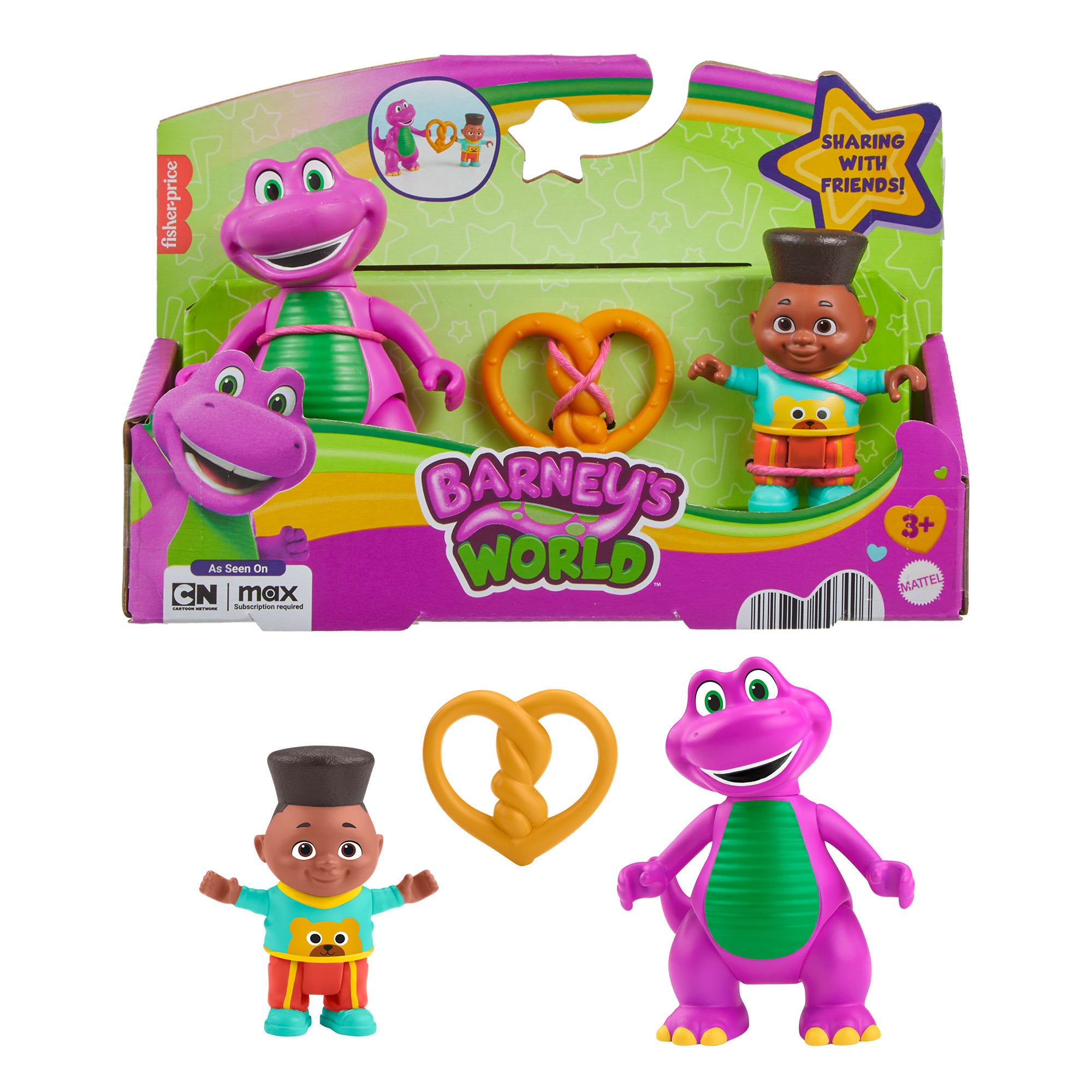 FISHER-PRICE BARNEY'S WORLD BARNEY & BARNEY'S Friend David | Mattel
