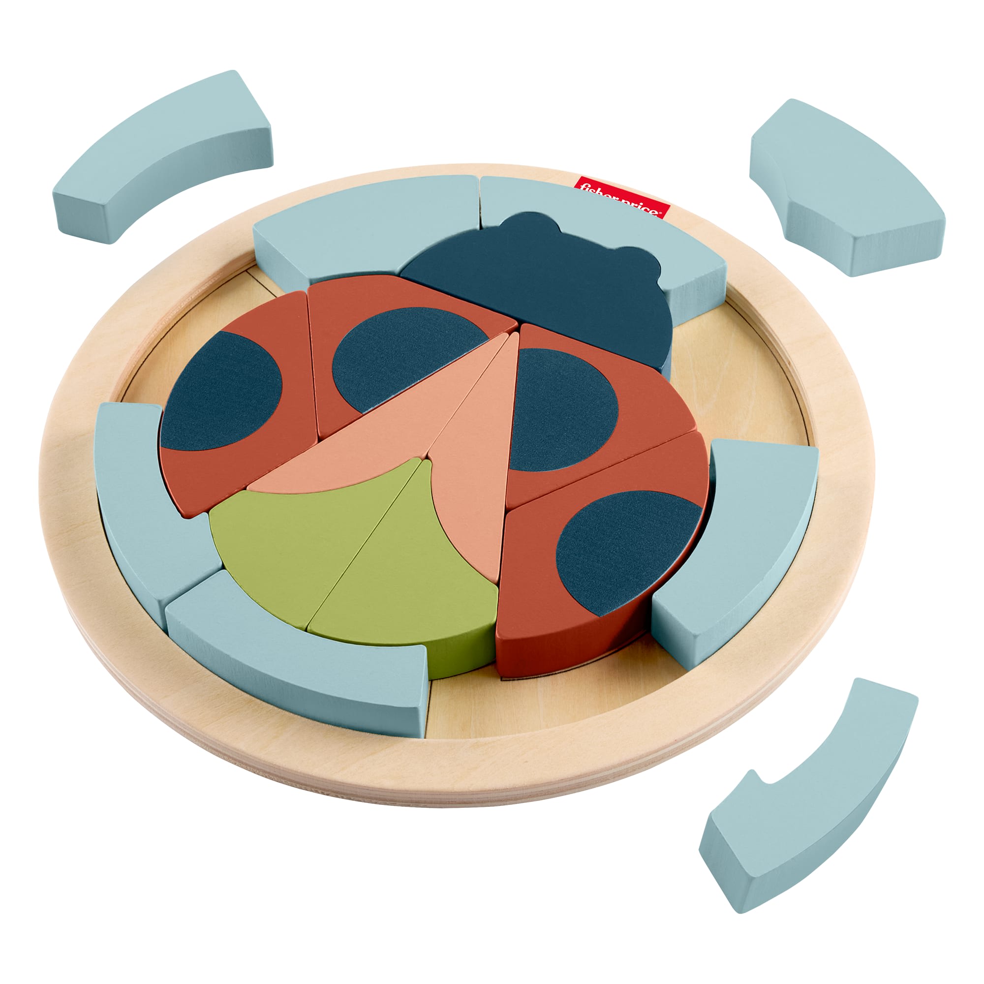 Fisher-Price Tiny Garden Wooden Lady Bug Puzzle | Mattel