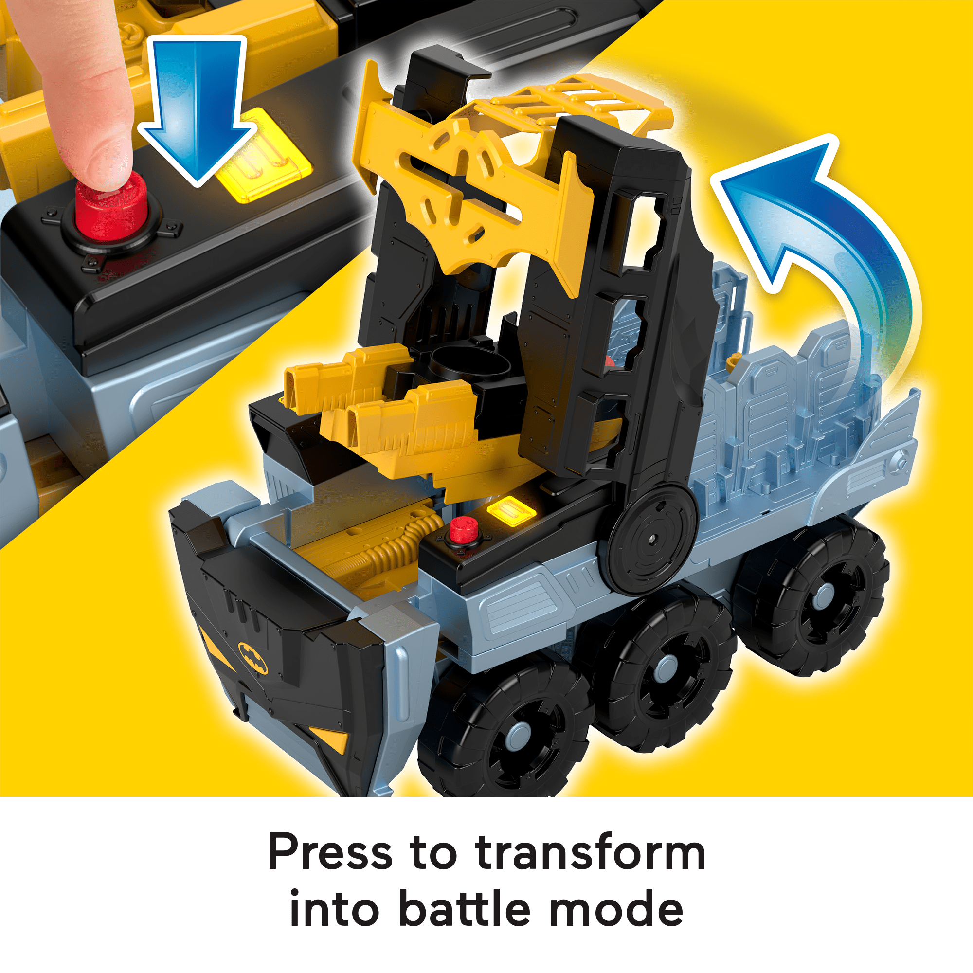 Imaginext DC Super Friends Transforming Bat-Tank with Batman Figure ...