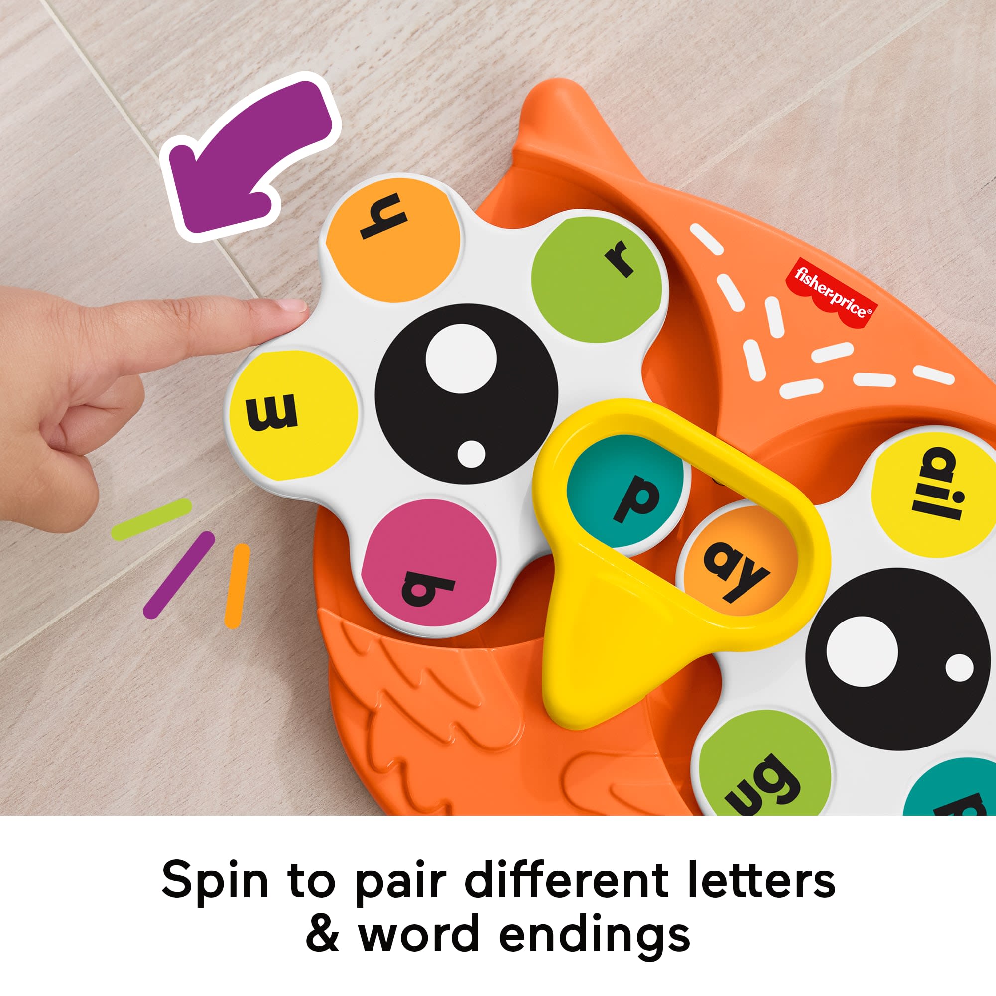 Fisher-Price Spin ‘n Rhyme Fidget Spinner Learning Activity Toy | Mattel
