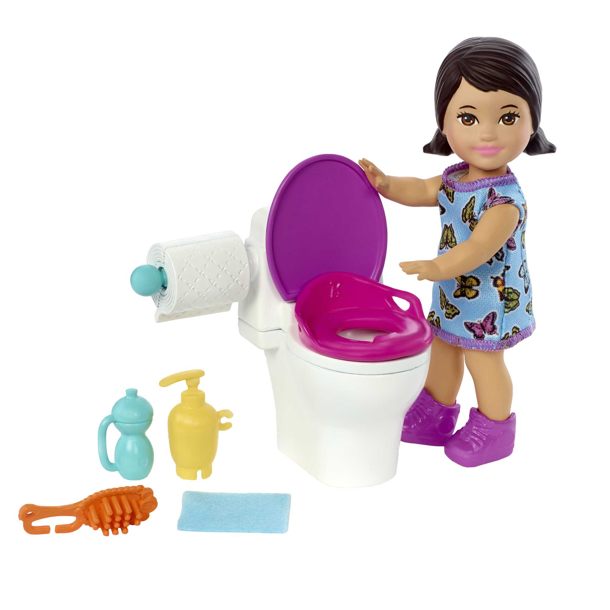 Barbie Small Doll and Accessories Potty Training Set | Babysitters Inc ...