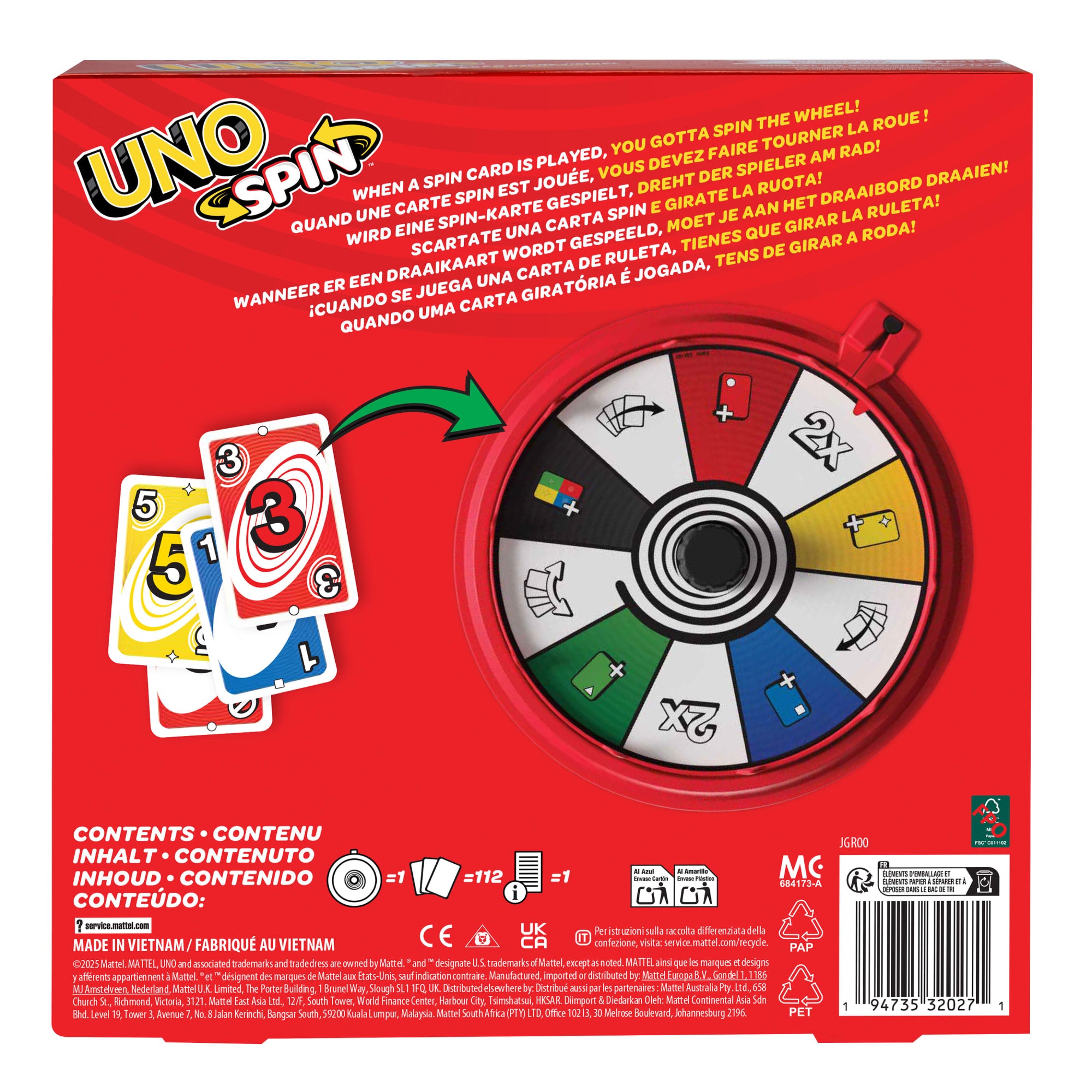 UNO Spin Card Game | Mattel