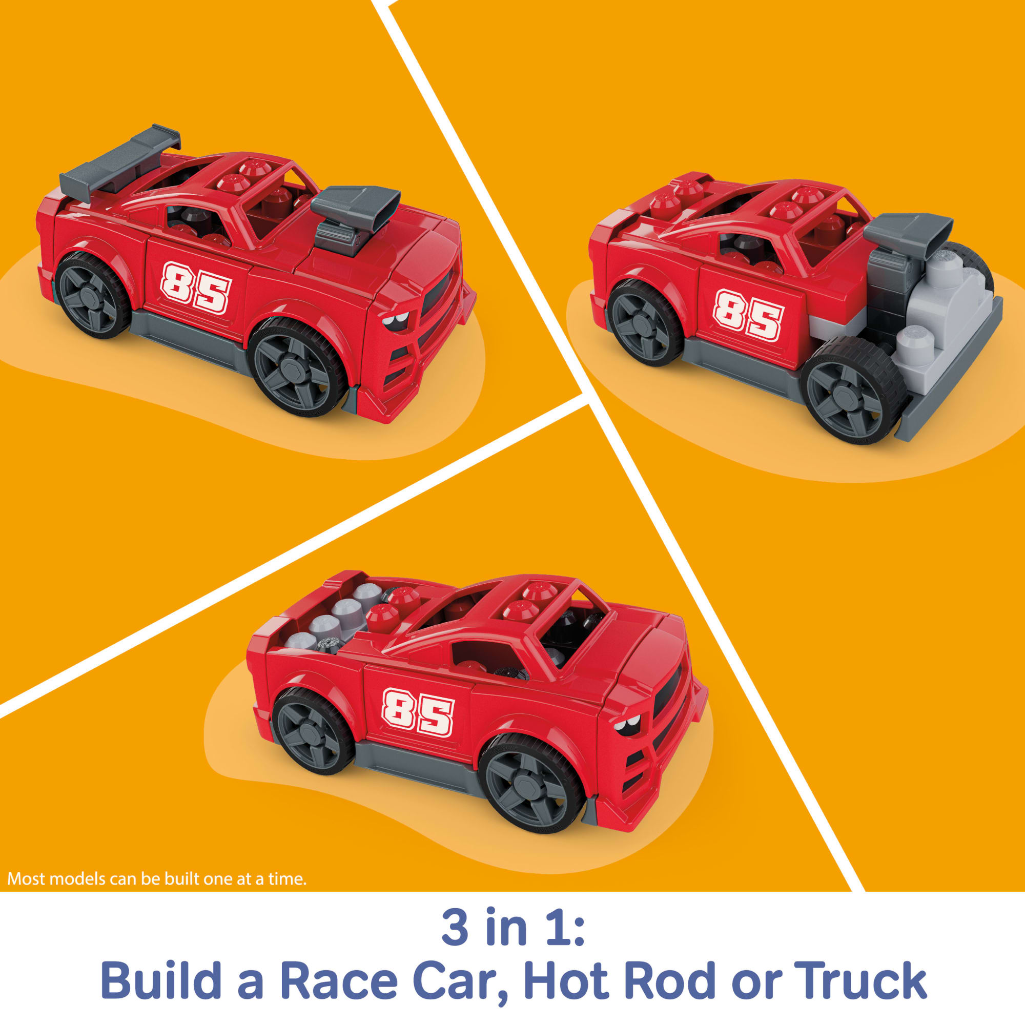 MEGA BLOKS Build & Go Race Car | Mattel