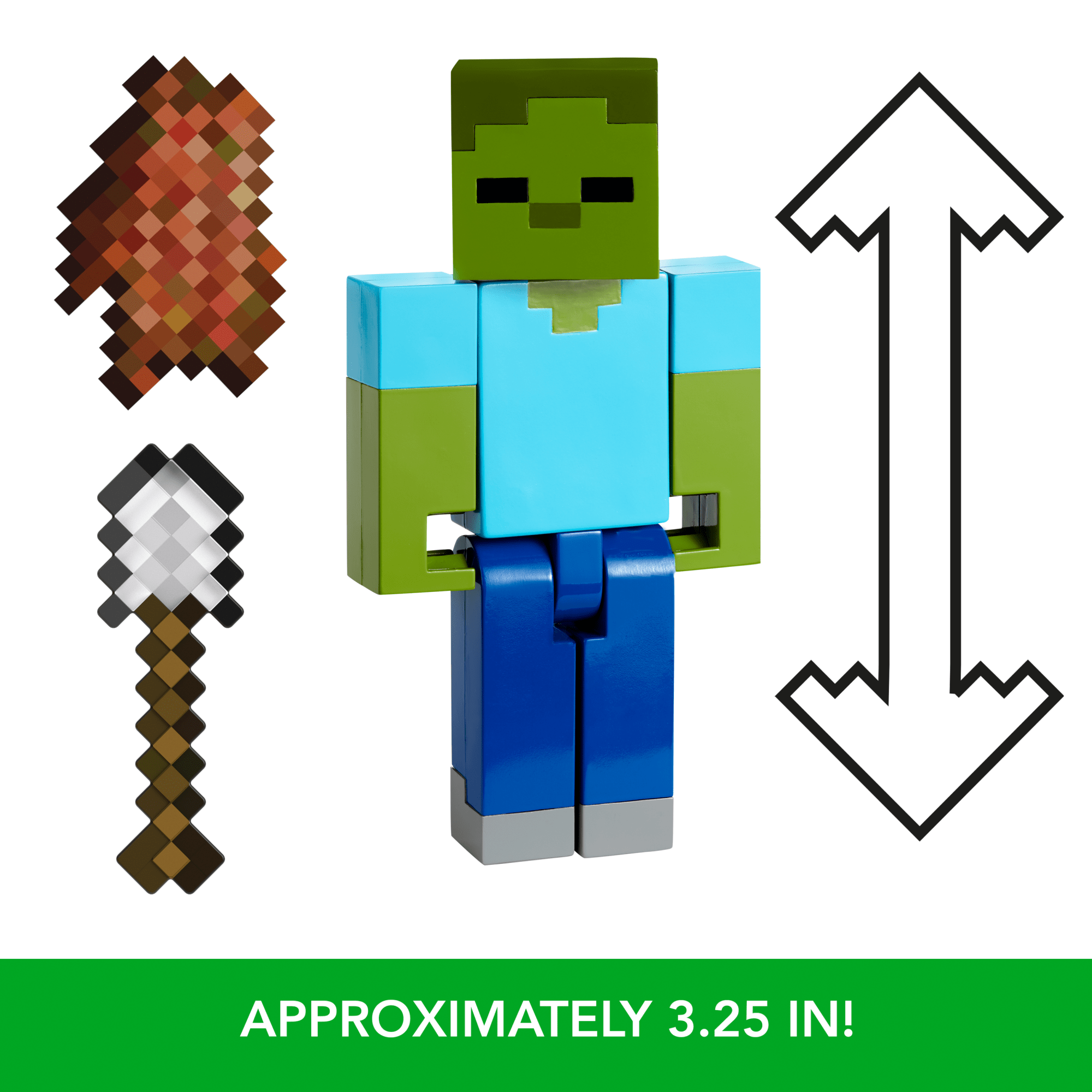 MINECRAFT 325' CORE FIGURE Zombie | Mattel