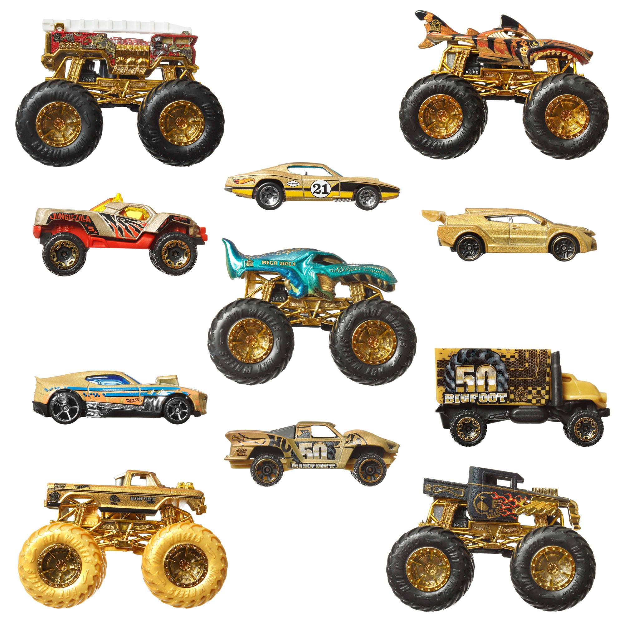 HOT WHEELS Monster Trucks Collection Trophy Champions (Champions de ...