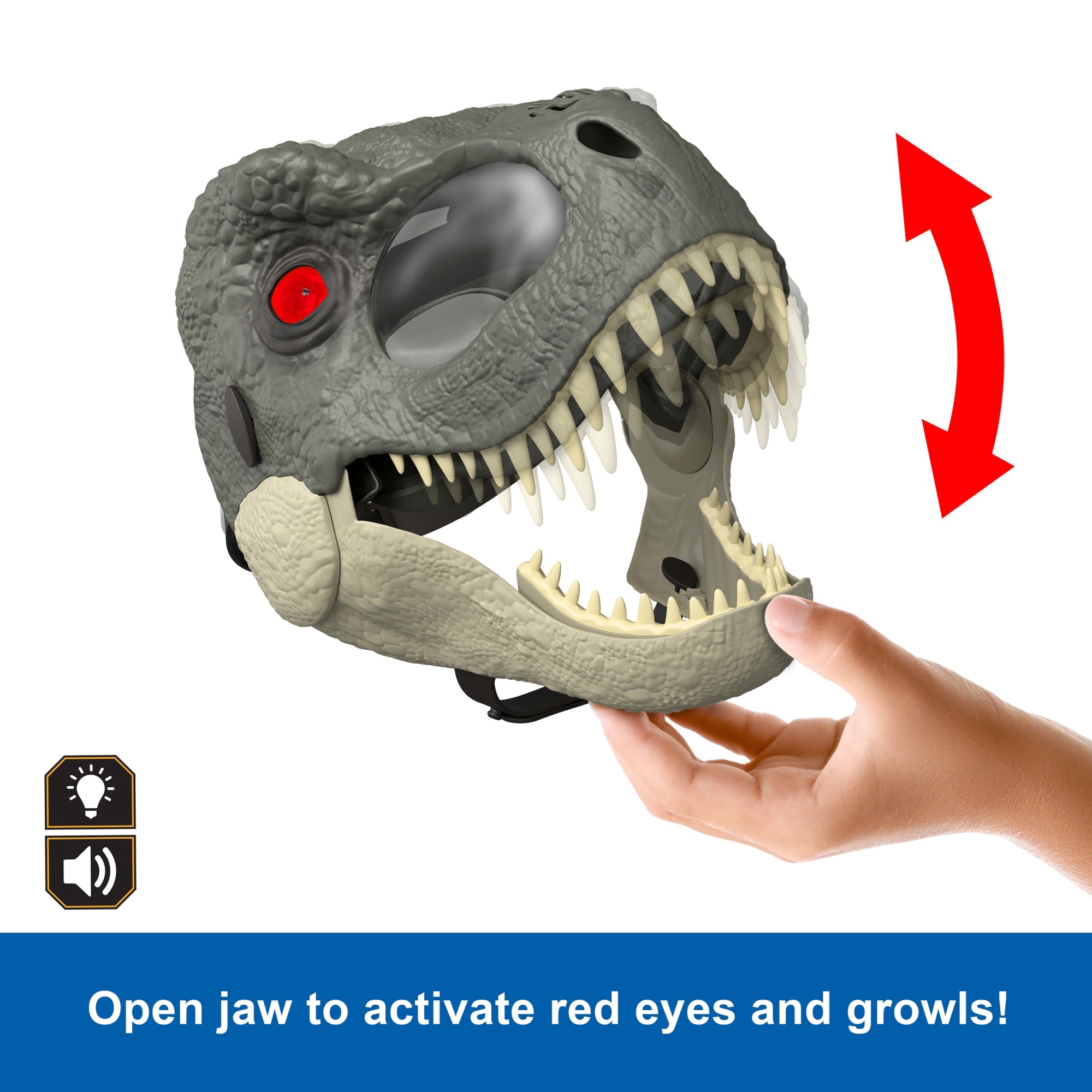 Jurassic World Rebirth T-Rex Rage N Roar Mask | Mattel