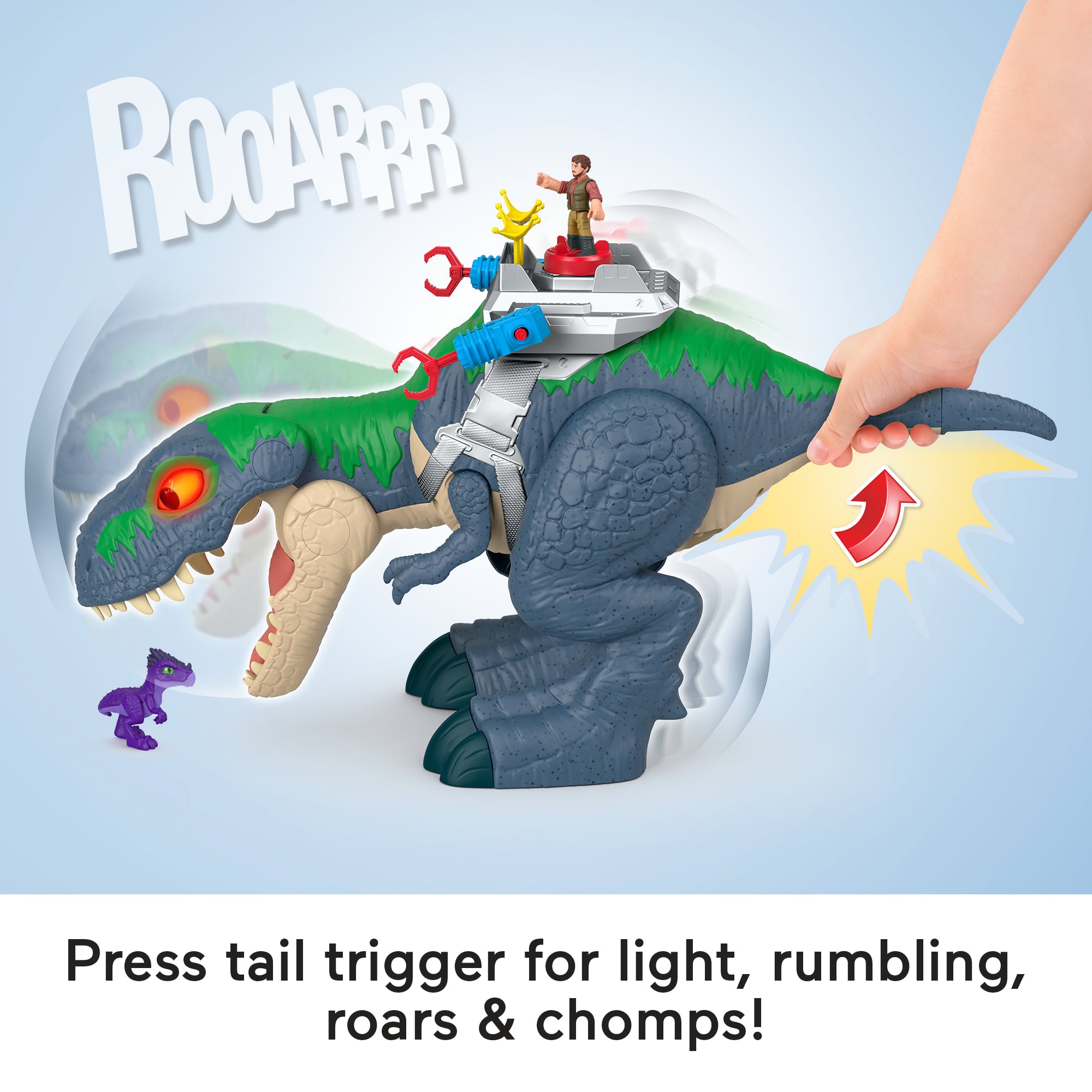 Fisher-Price Imaginext Jurassic World Rebirth Ultimate Action Chomp T ...