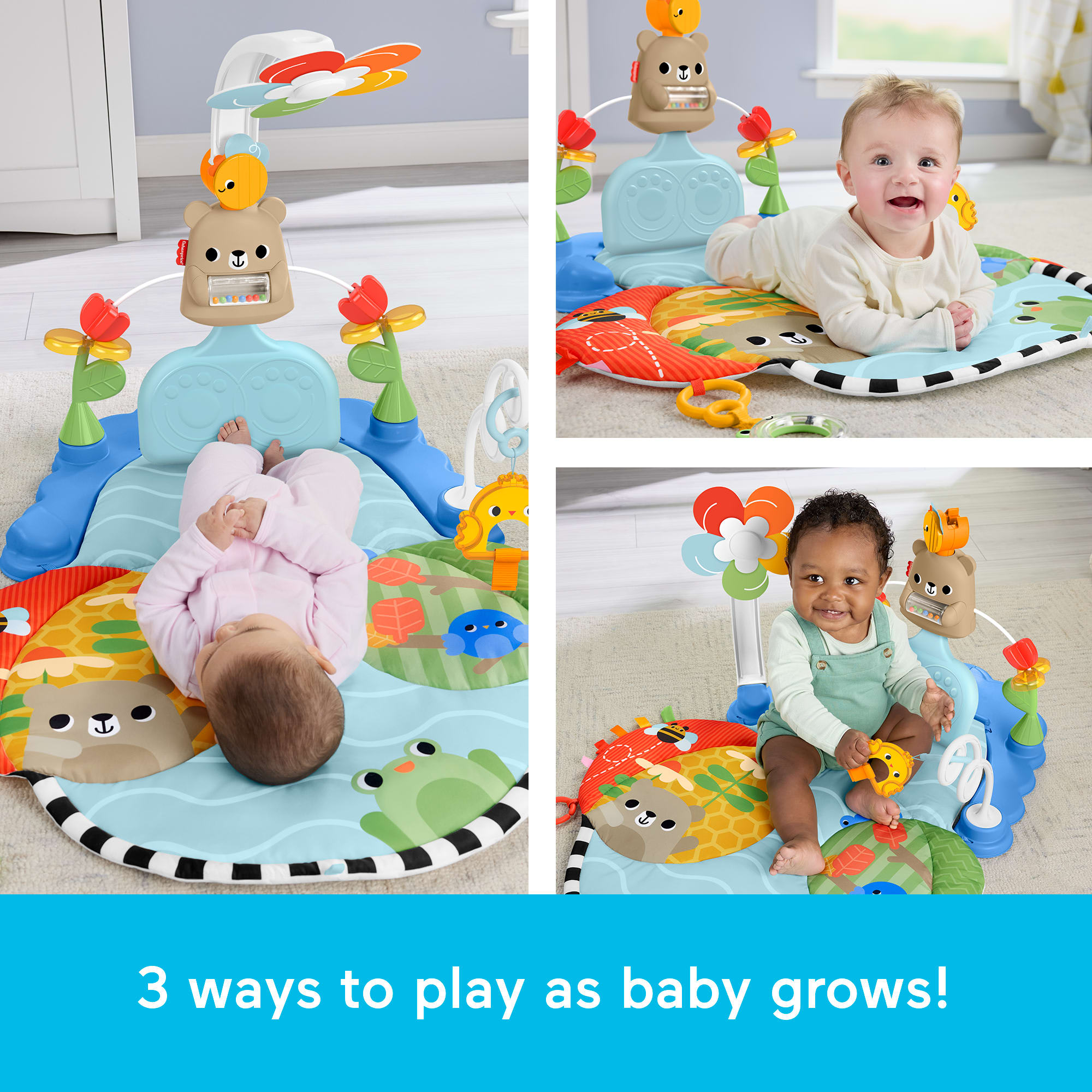 Fisher-Price 3 in 1 Kick & Sway Activity Gym | Mattel
