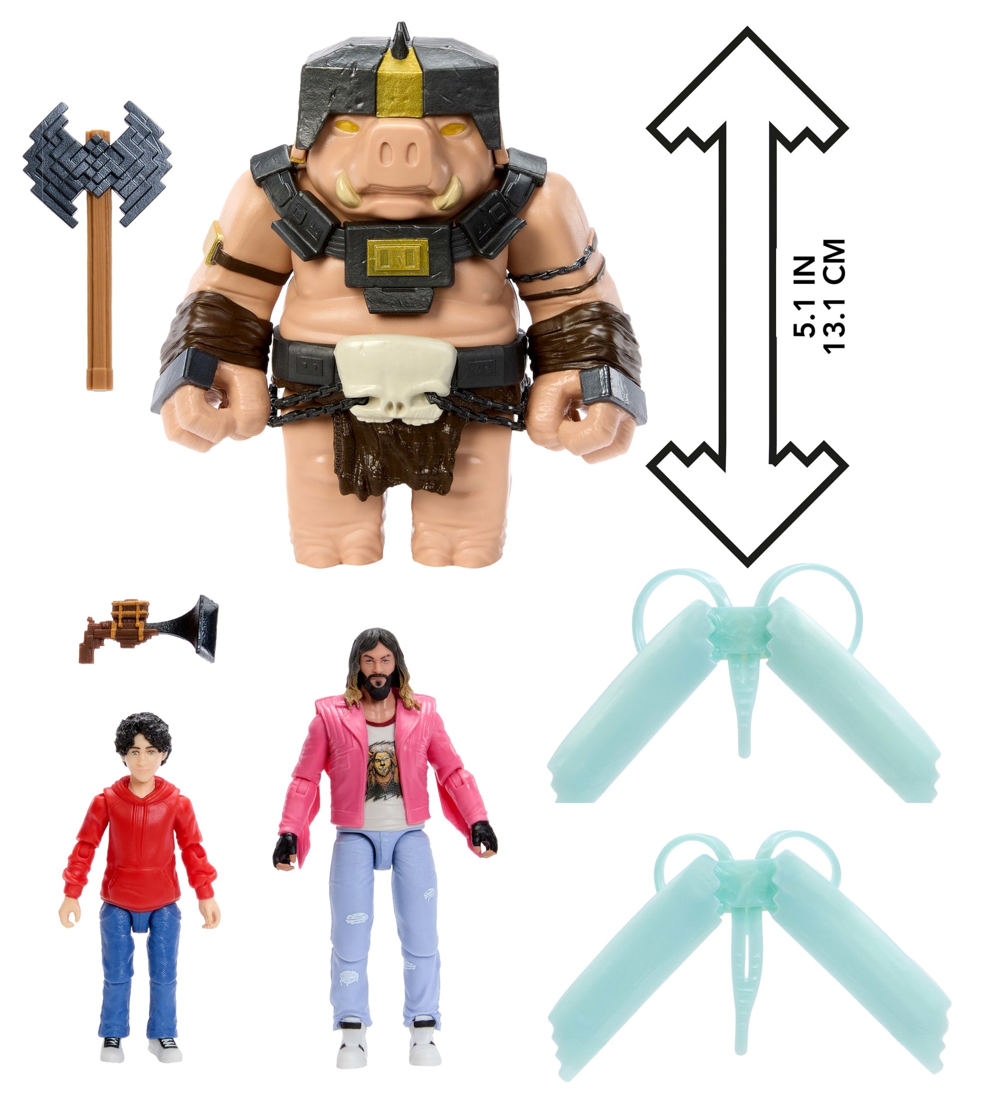 Minecraft A Well-Crafted Escape Figure Pack with 3 Action Figures & 4 ...