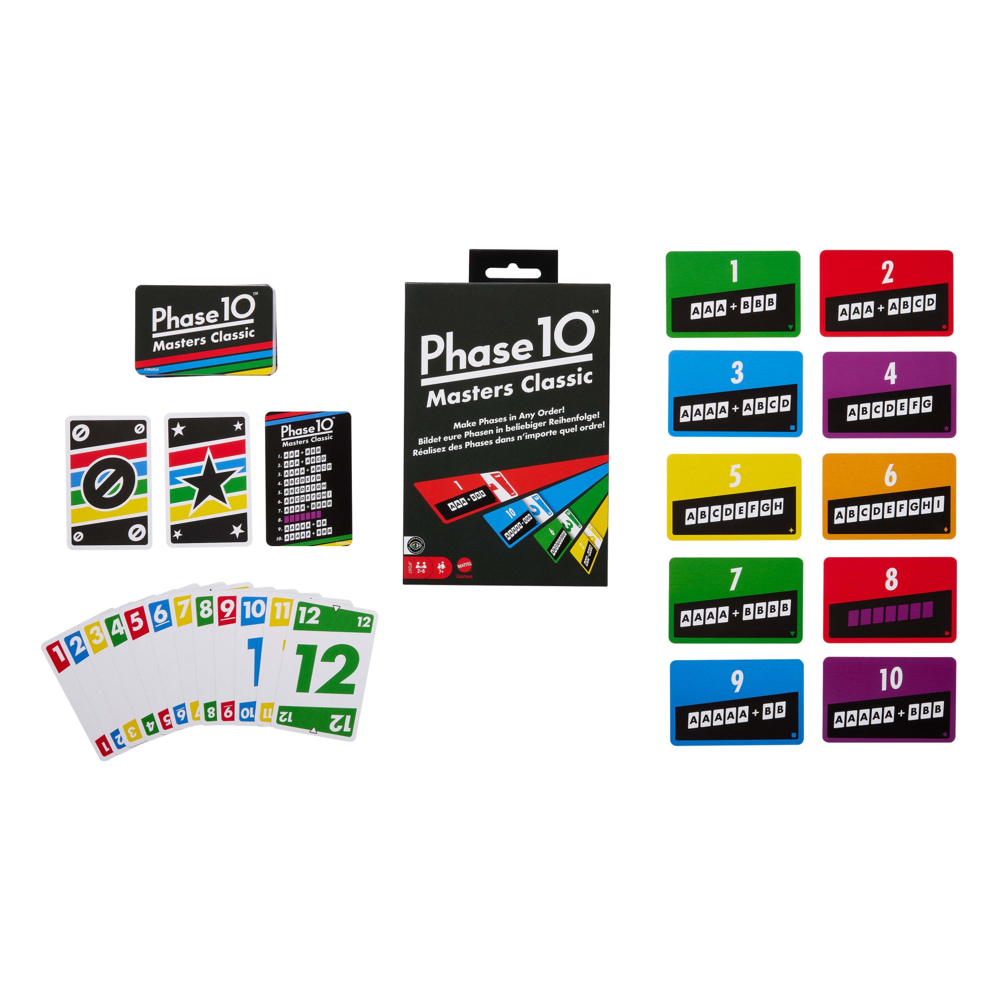Phase 10 Masters Classic Card Game | Mattel