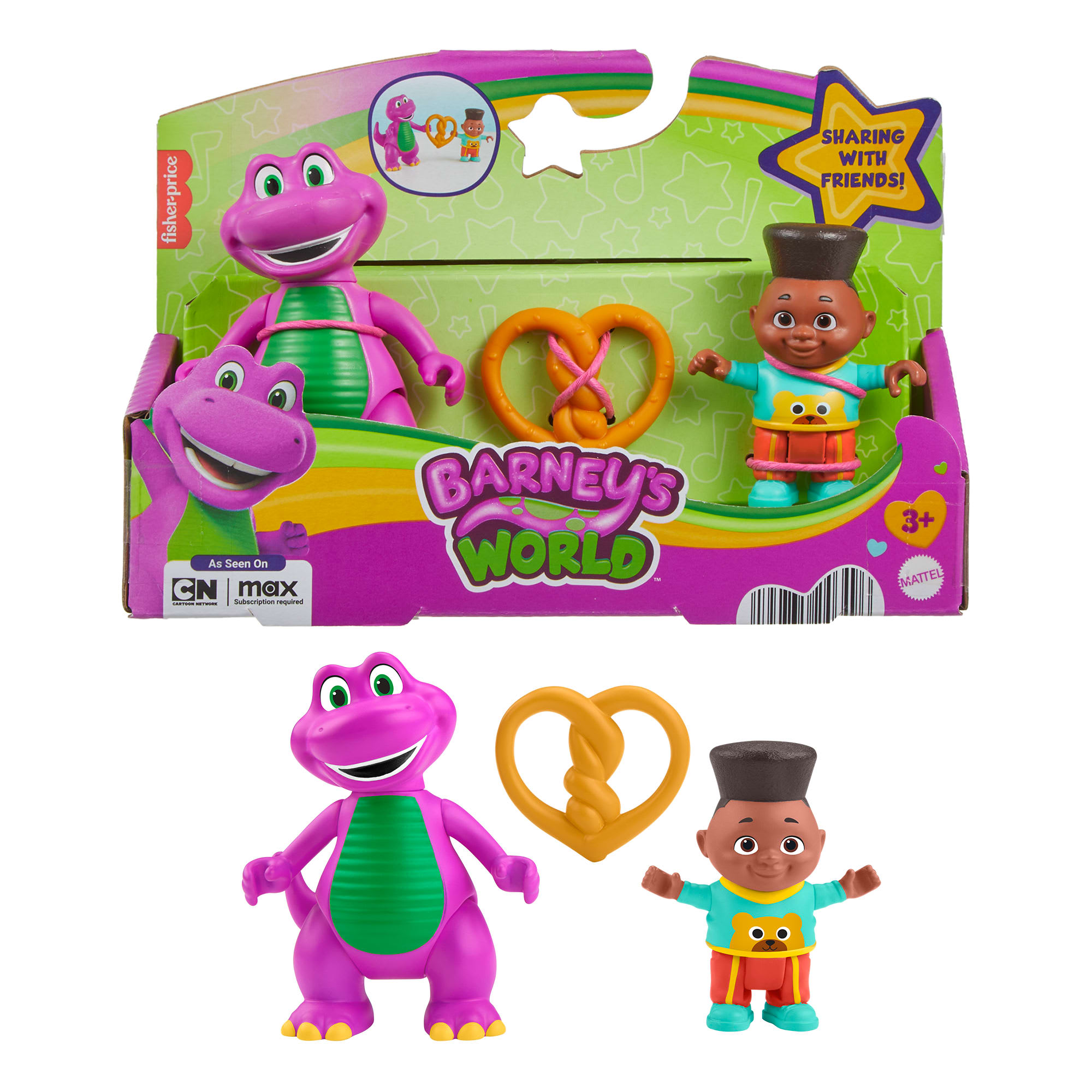 FISHER-PRICE BARNEY'S WORLD BARNEY & BARNEY'S Friend David | Mattel
