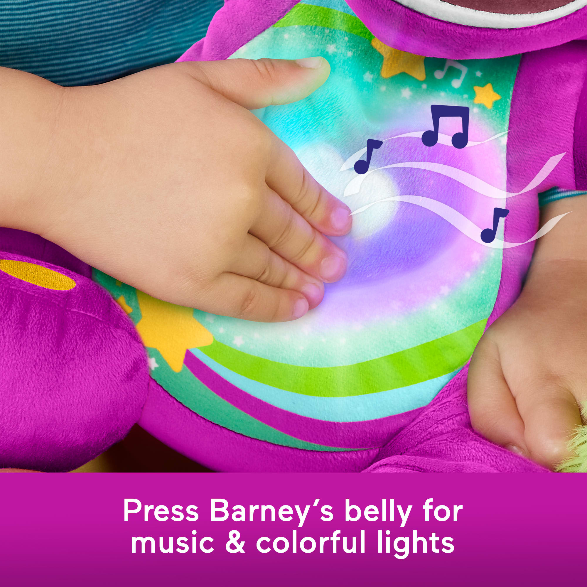 Fisher-Price Barney’s World Heart Glow Barney Plush Toy | Mattel