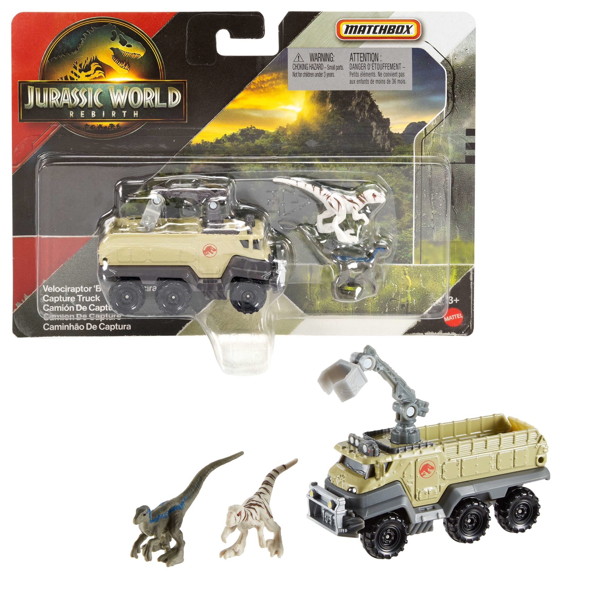 Transporteur de dinosaures JurassicWorld de Matchbox, voiture ou camion ...