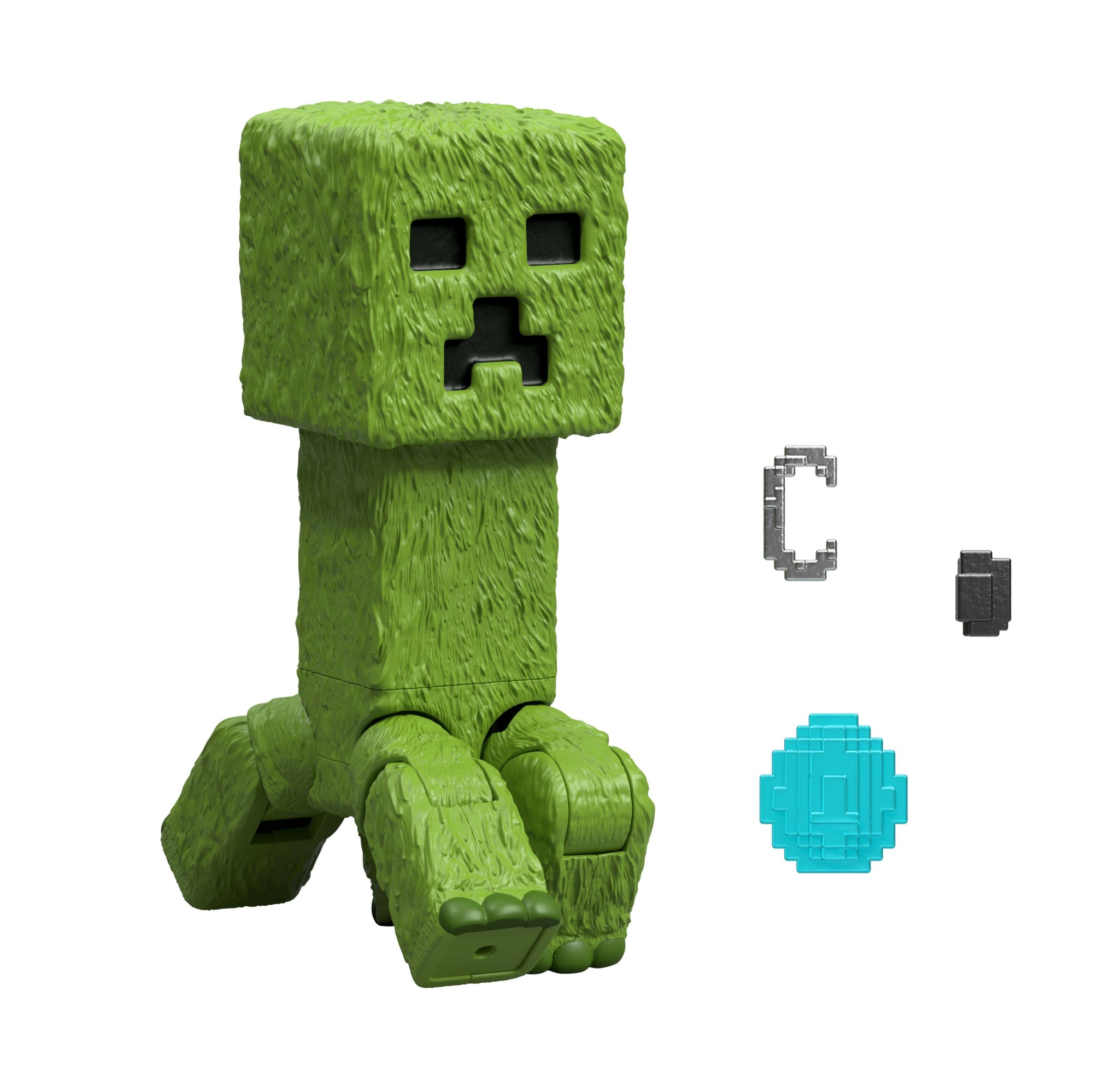 Minecraft Creeper Action Figure & Accessories, 4-inch Toy Set Inspired ...