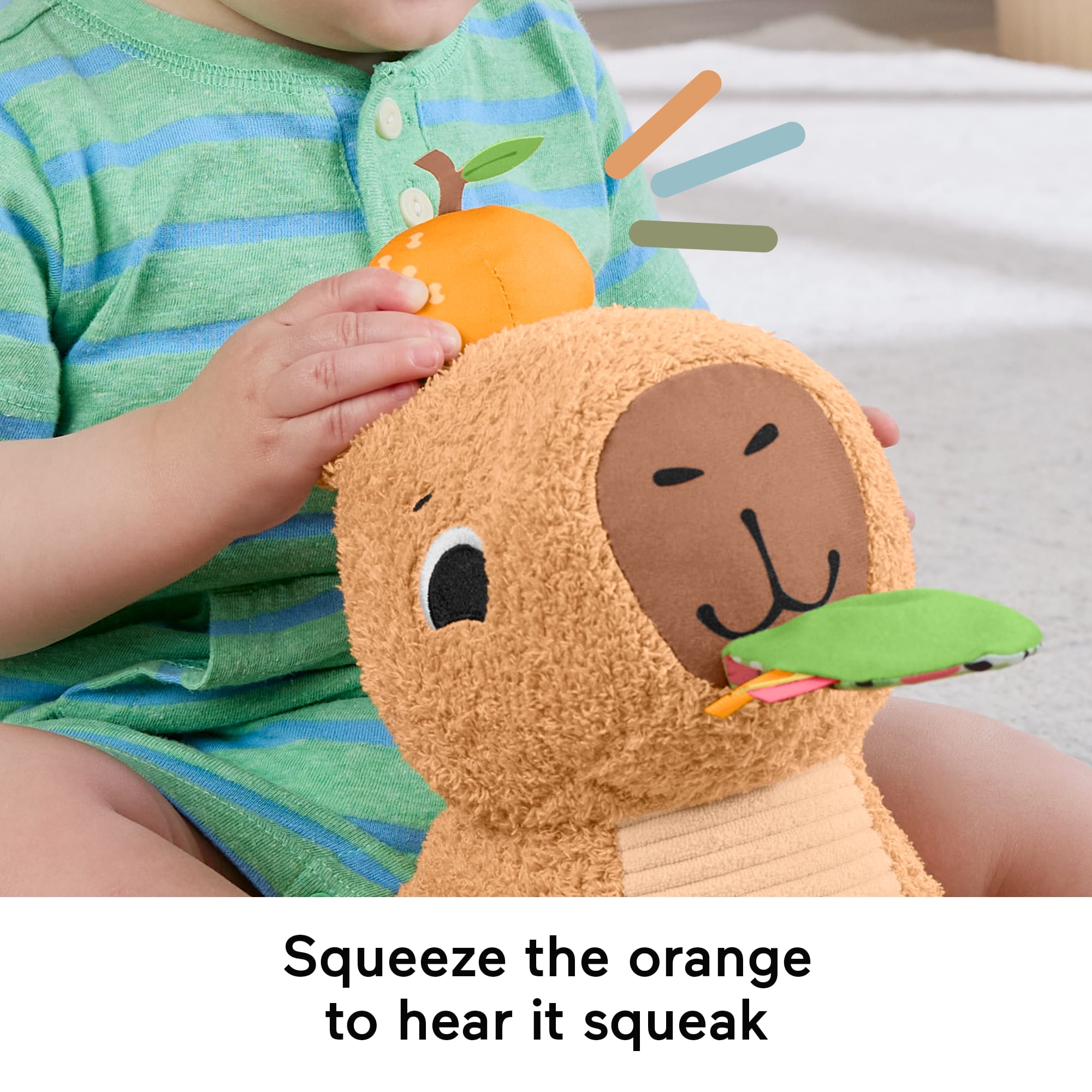 Fisher-Price Snuggly Snacky Capy | Mattel