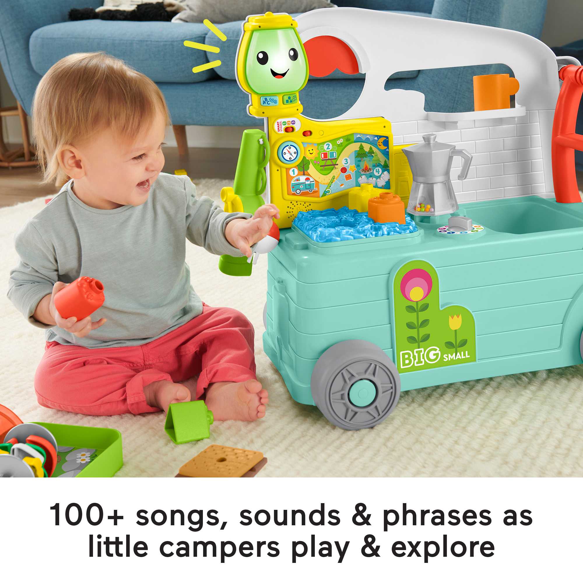 Fisher-Price Laugh & Learn 3-in-1 On-the-Go Camper | Mattel