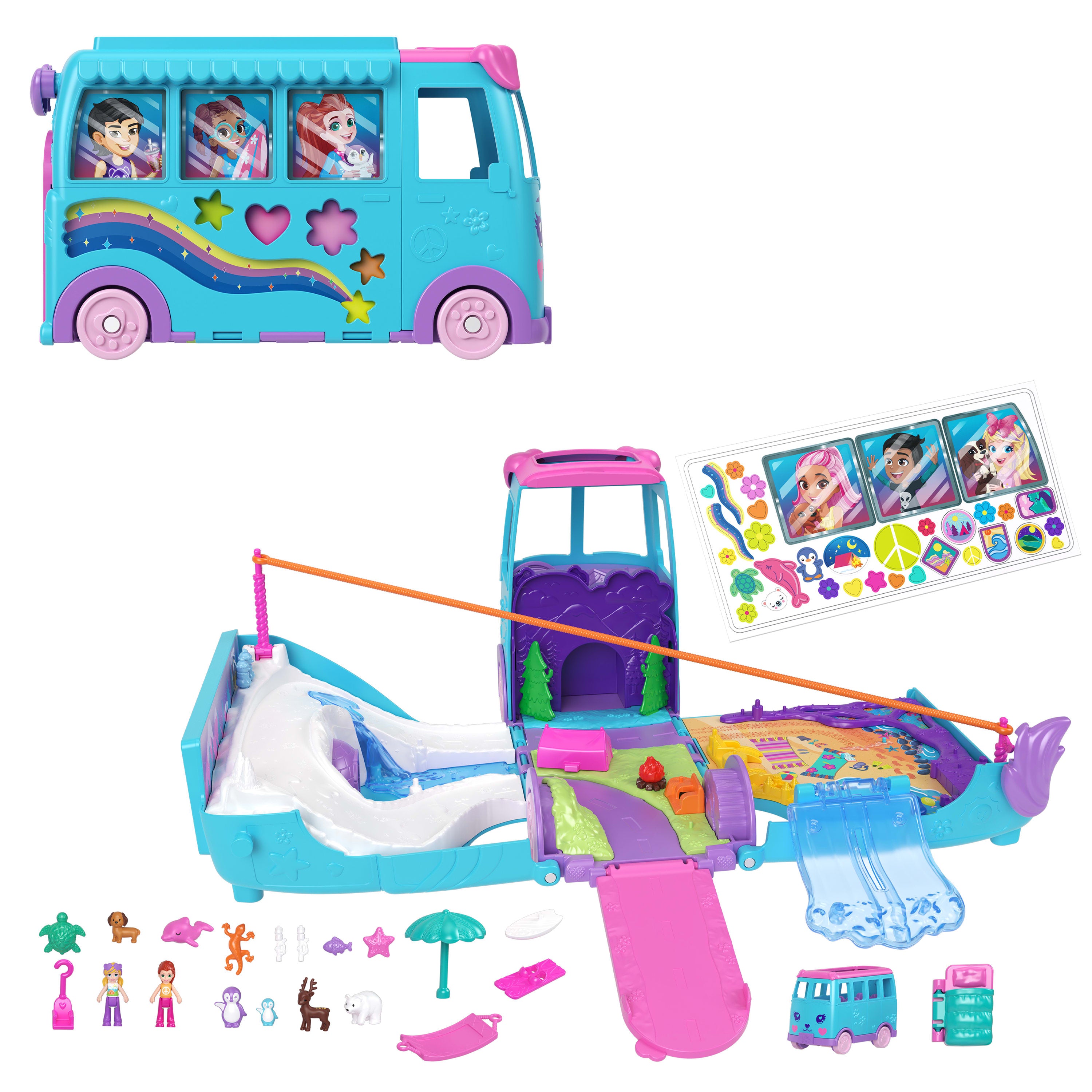 Polly Pocket Pet Mobile Adventure Playset | Mattel