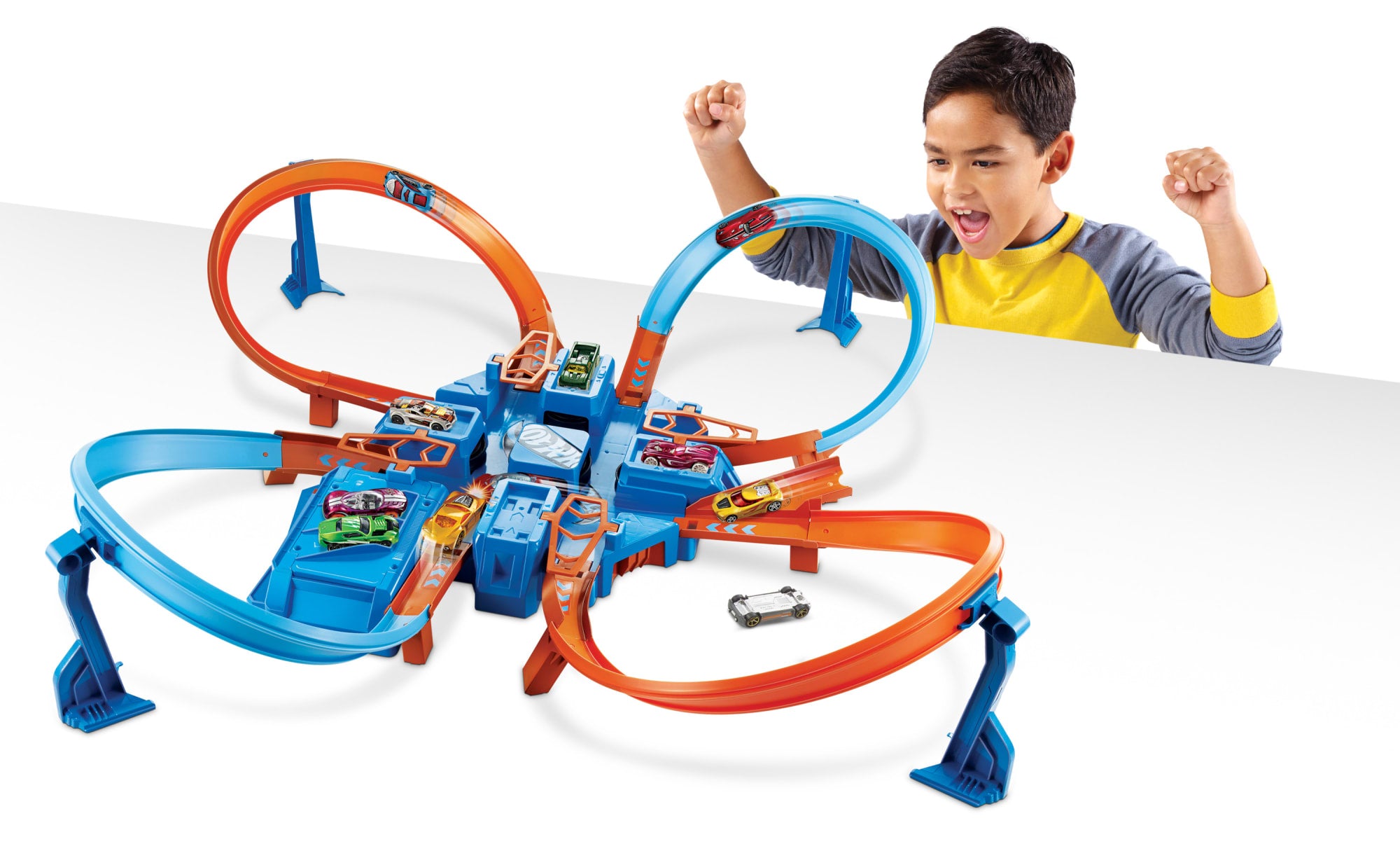 Hot Wheels Criss Cross Crash Track Set | Mattel