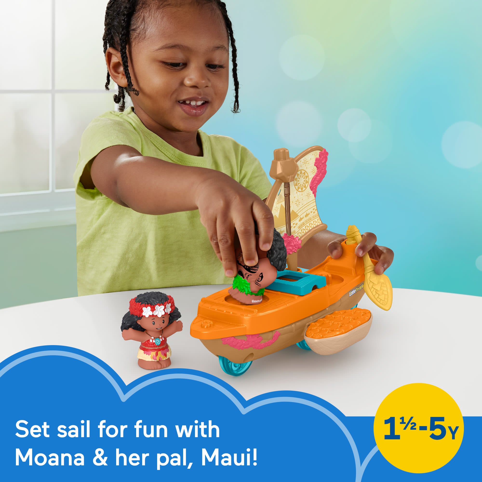 Disney Princess Moana & Maui's Canoe | Mattel