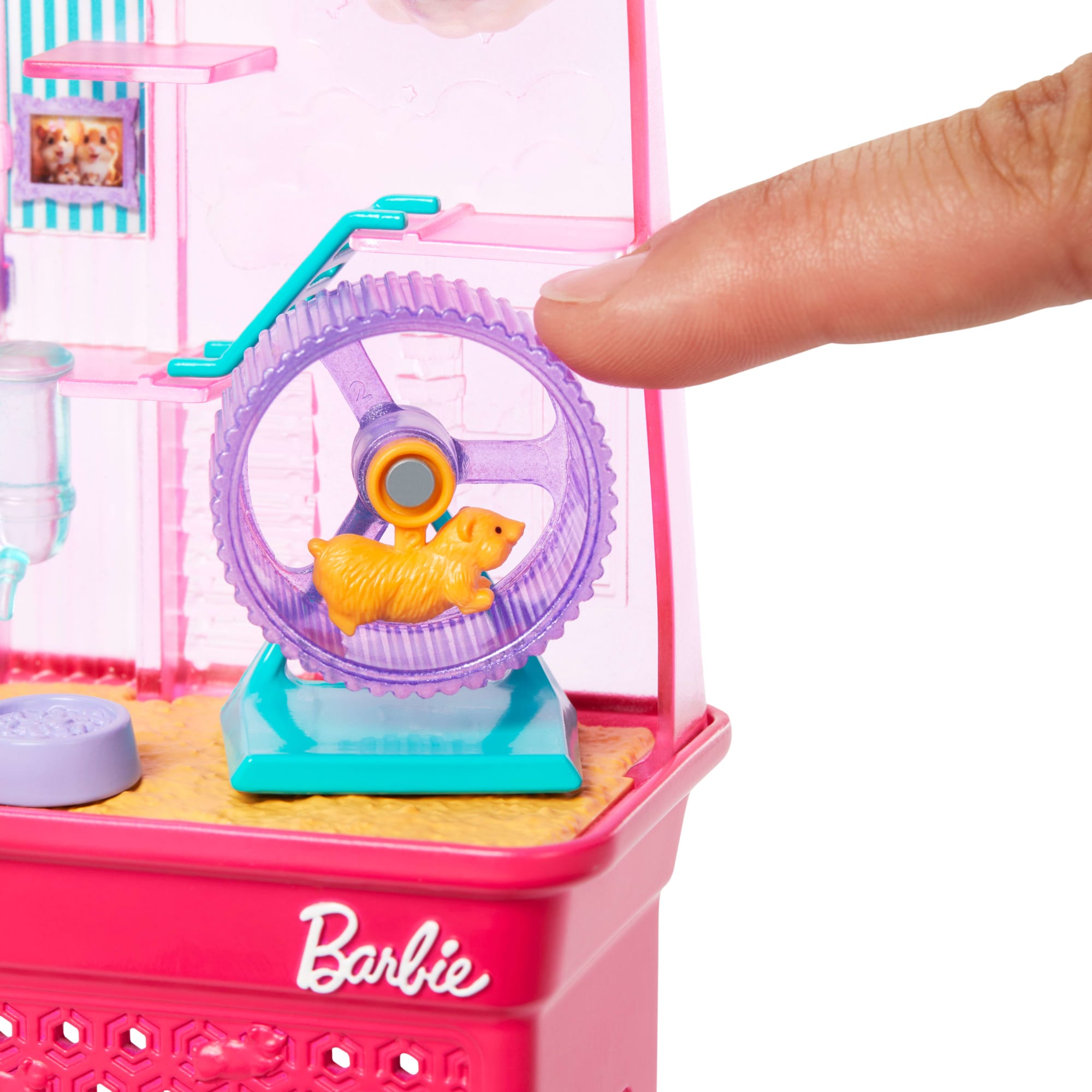 Barbie World Hamster Pet Playground Playset with 9 Pieces | Mattel