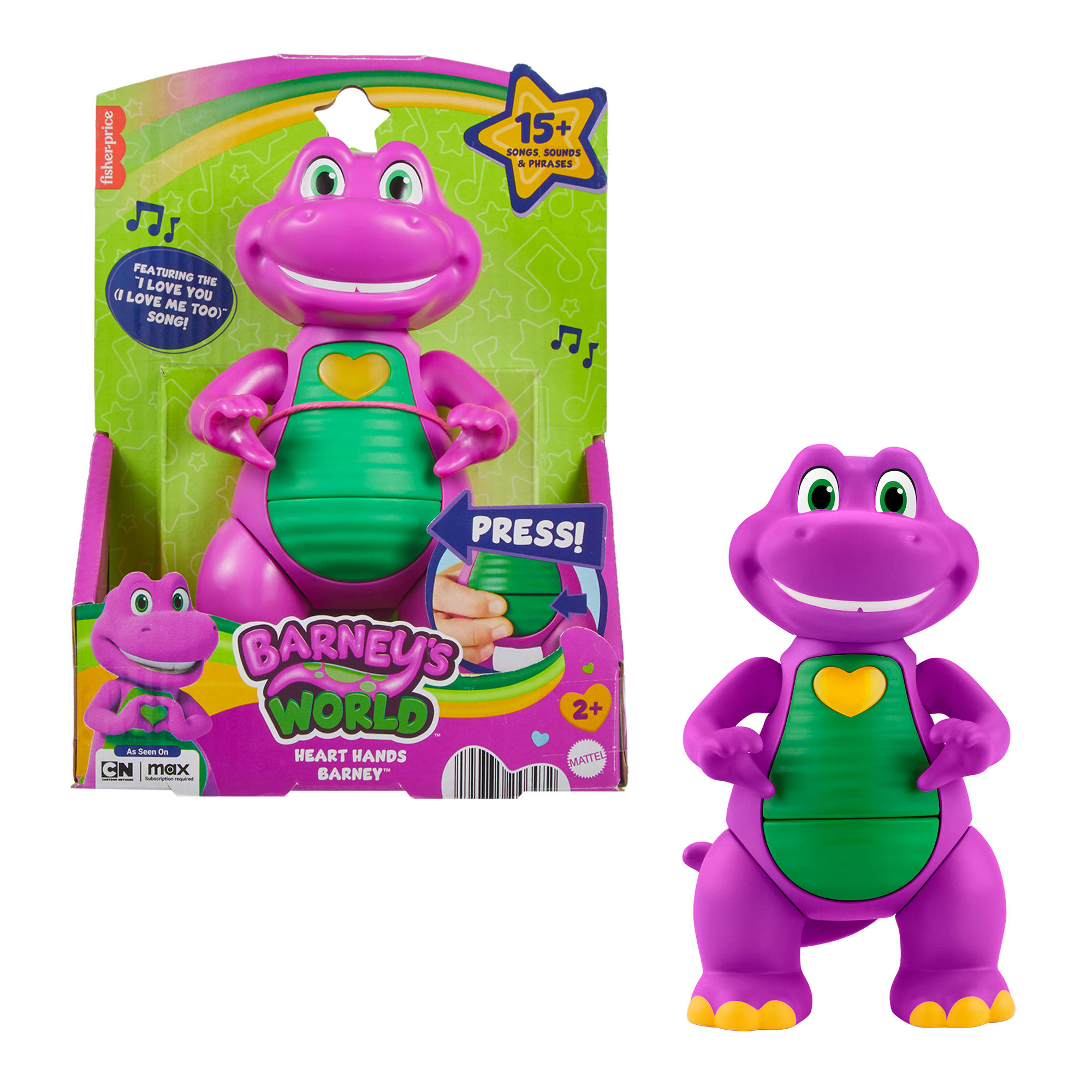 Fisher-Price Barney's World Heart Hands Barney | Mattel