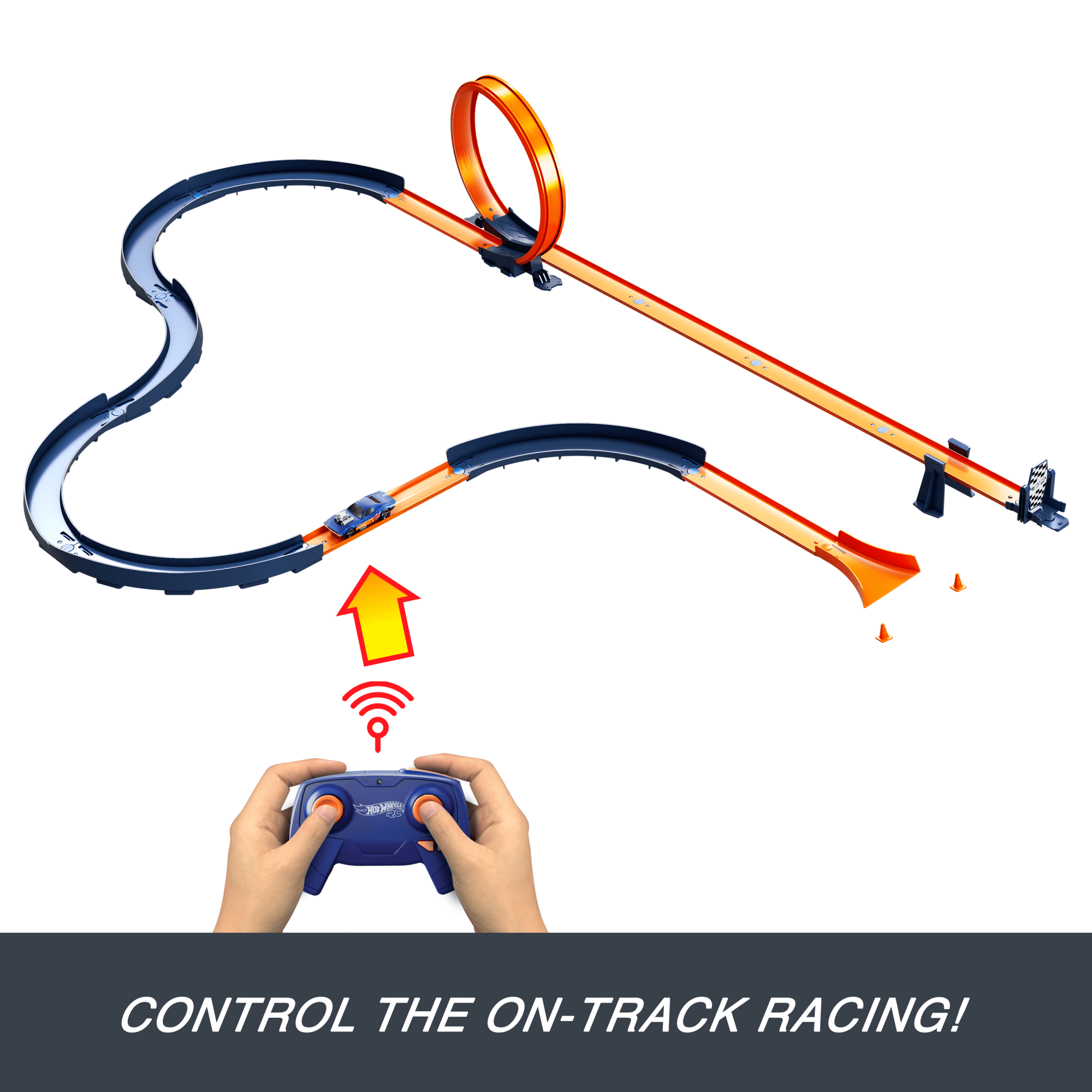 HOT WHEELS RC 1:64 Scale RC SPEED CHALLENGE Track Set | Mattel