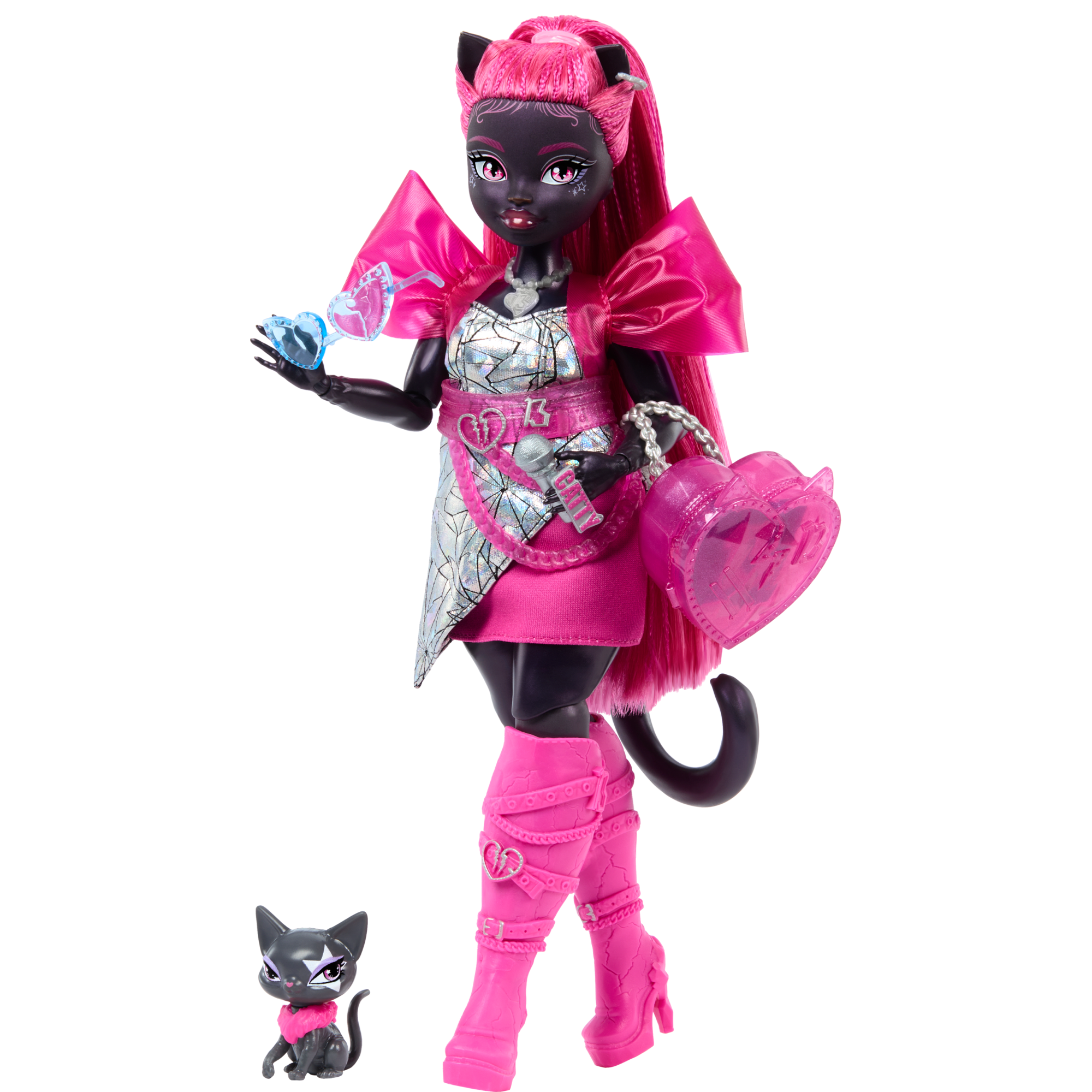 Monster High Catty Noir Fashion Doll with Pet Cat Amulette and ...